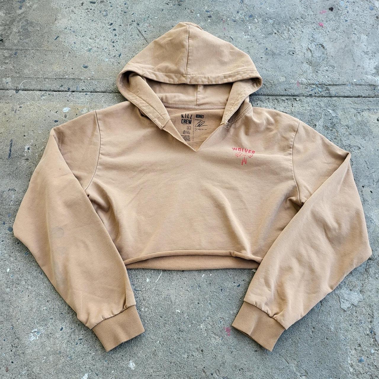 Wolves Among Sheep Kill Crew Cropped Hoodie... - Depop