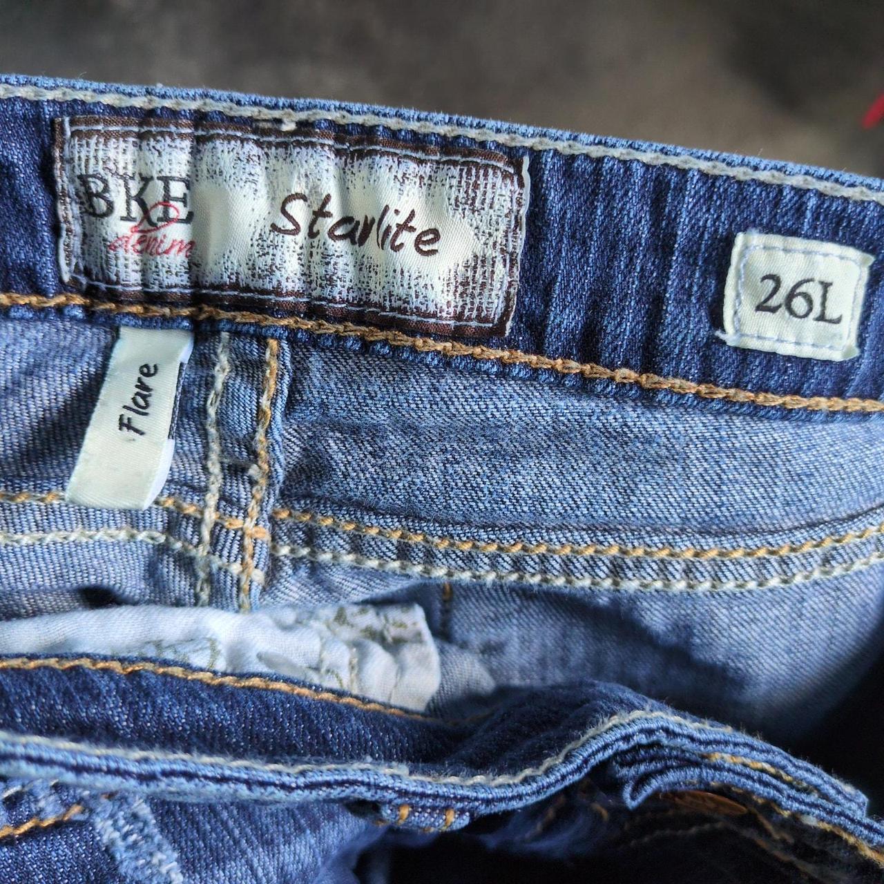 Vintage BKE Starlite Low Rise Flare Jeans Womens 26... | Depop