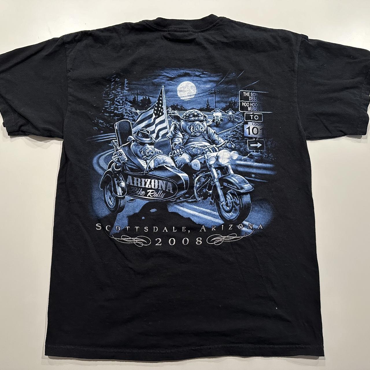 Scottsdale Arizona Biker Rally Shirt Mens M Black... - Depop