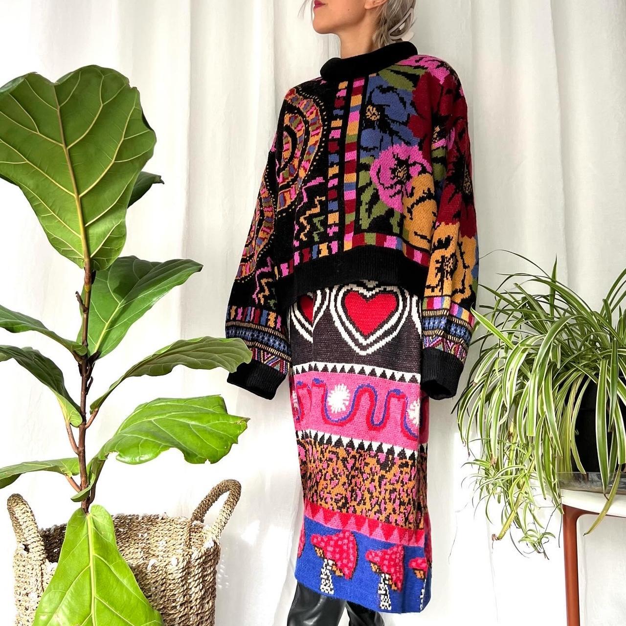 brand new with tags- #farmrio mixed scarves sweater.... - Depop