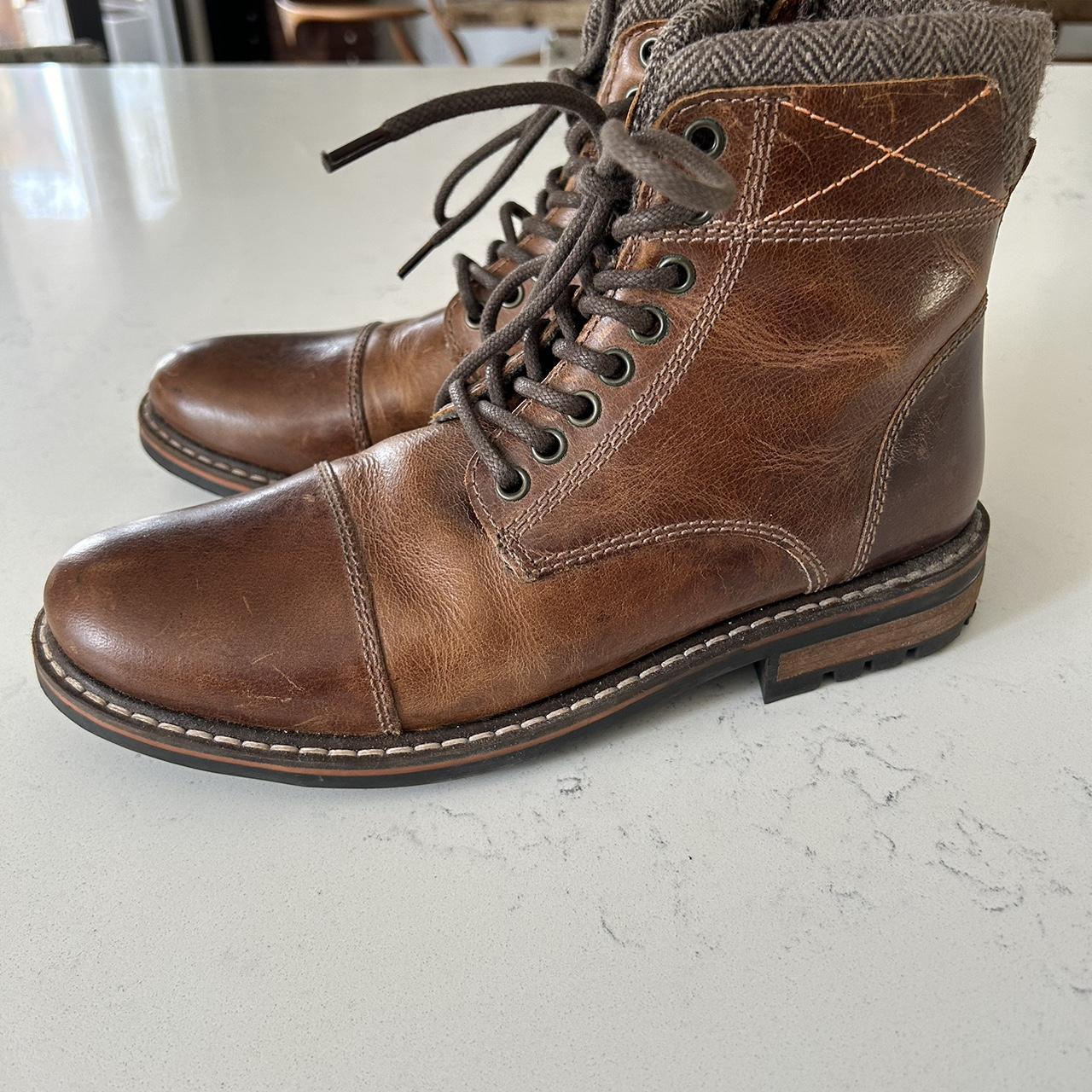 Men's Crevo Camden Chestnut Brown Zip Up Boots Size... - Depop