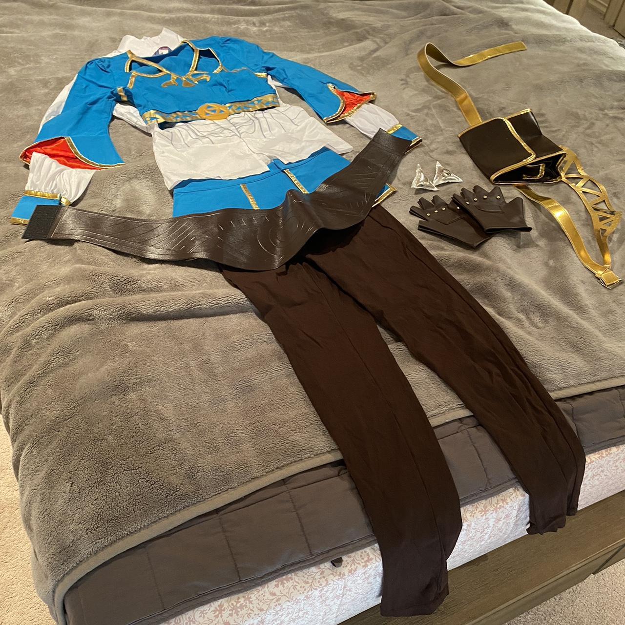 Miccostumes Zelda Botw cosplay, Wig and wooden... - Depop