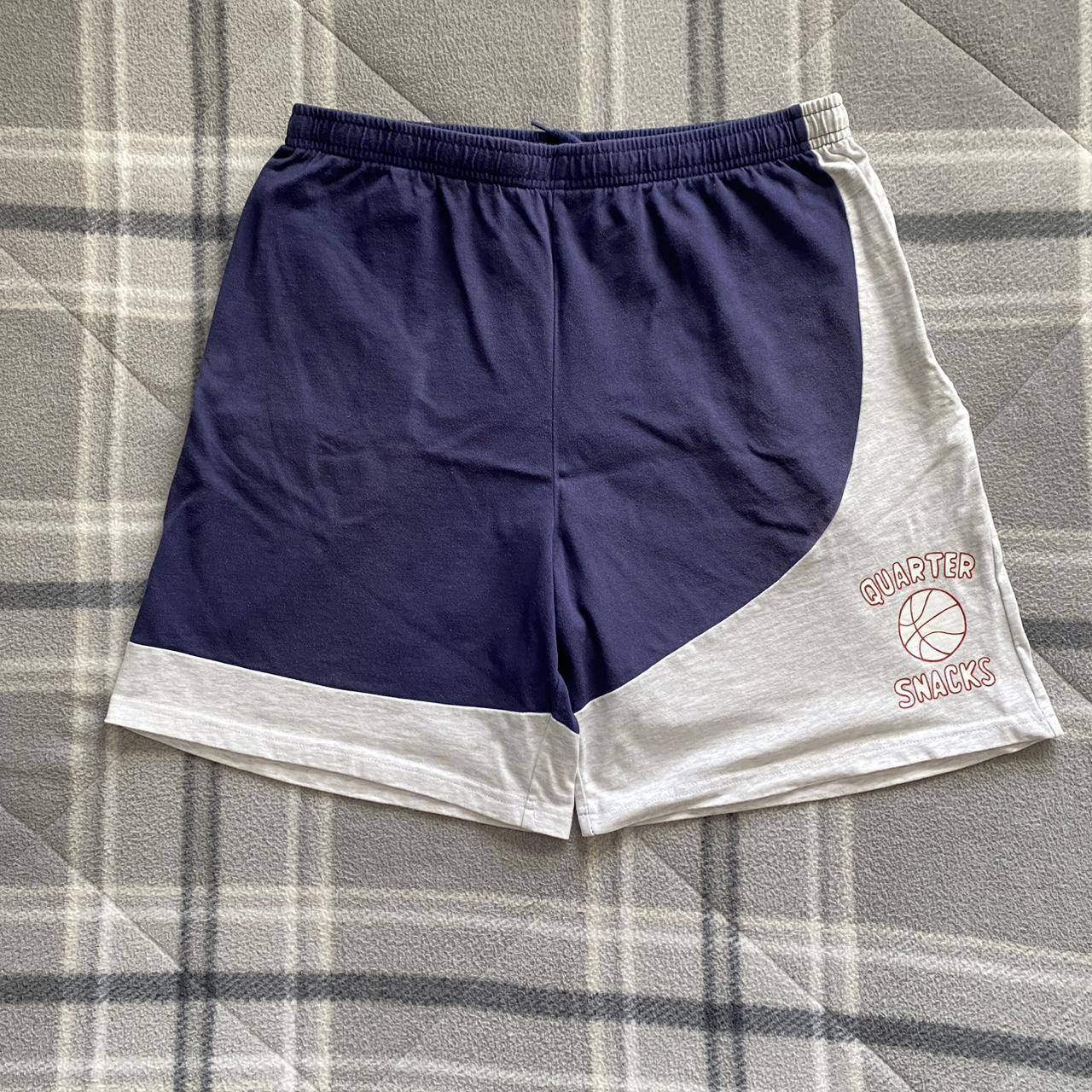 Quartersnacks House Shorts Navy/Grey size XL. Shorts... | Depop