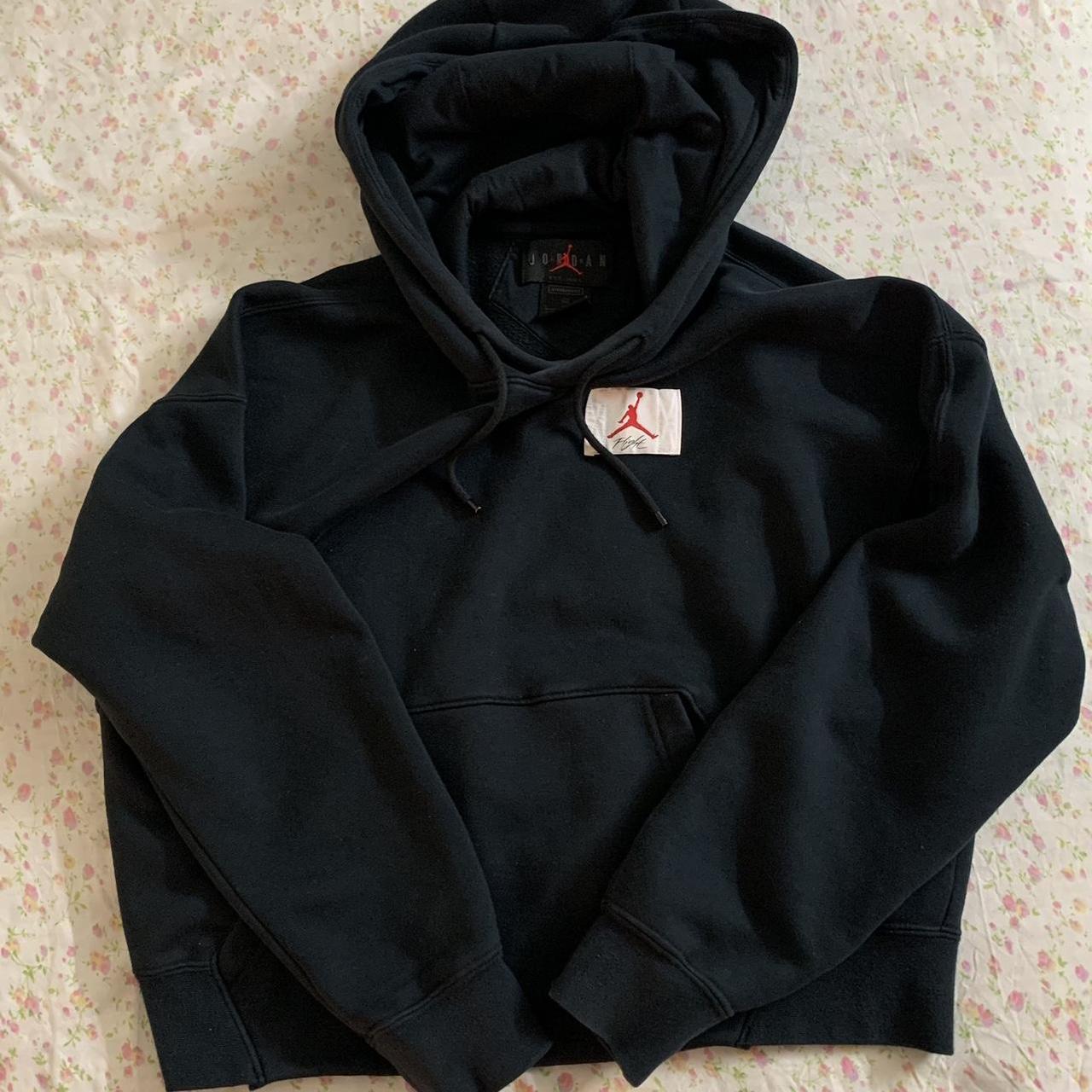 small black Nike hoodie, rarely worn.... - Depop