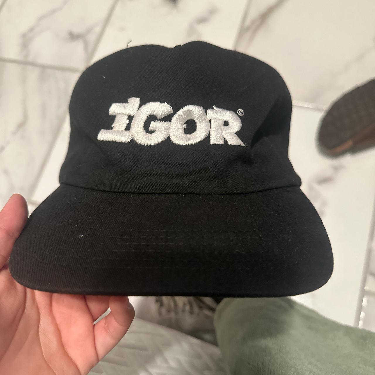 Igor hat black Fits my head weird 😔 - Depop