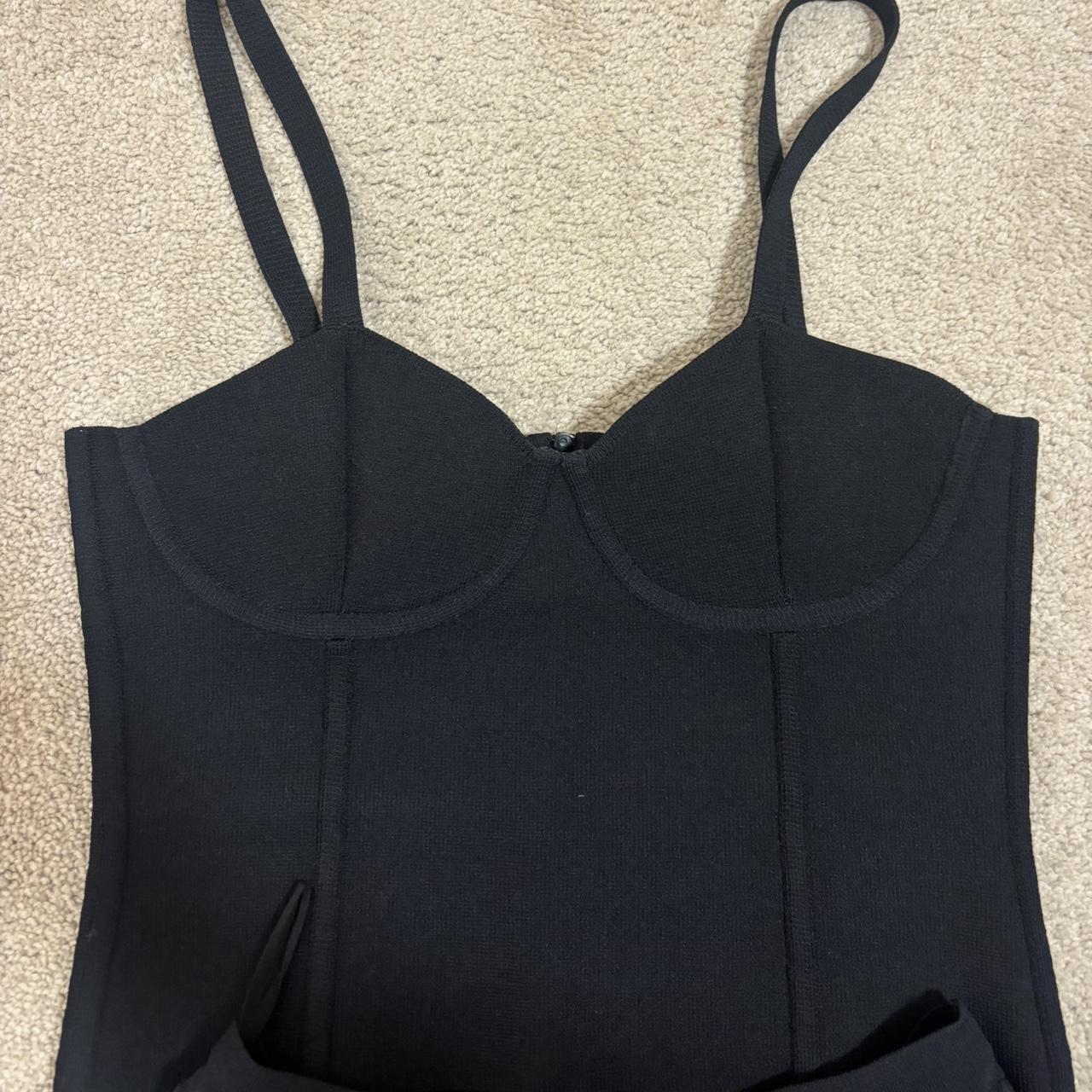 Scanlan and Theodore Black Crepe Shorts and Bustier... - Depop