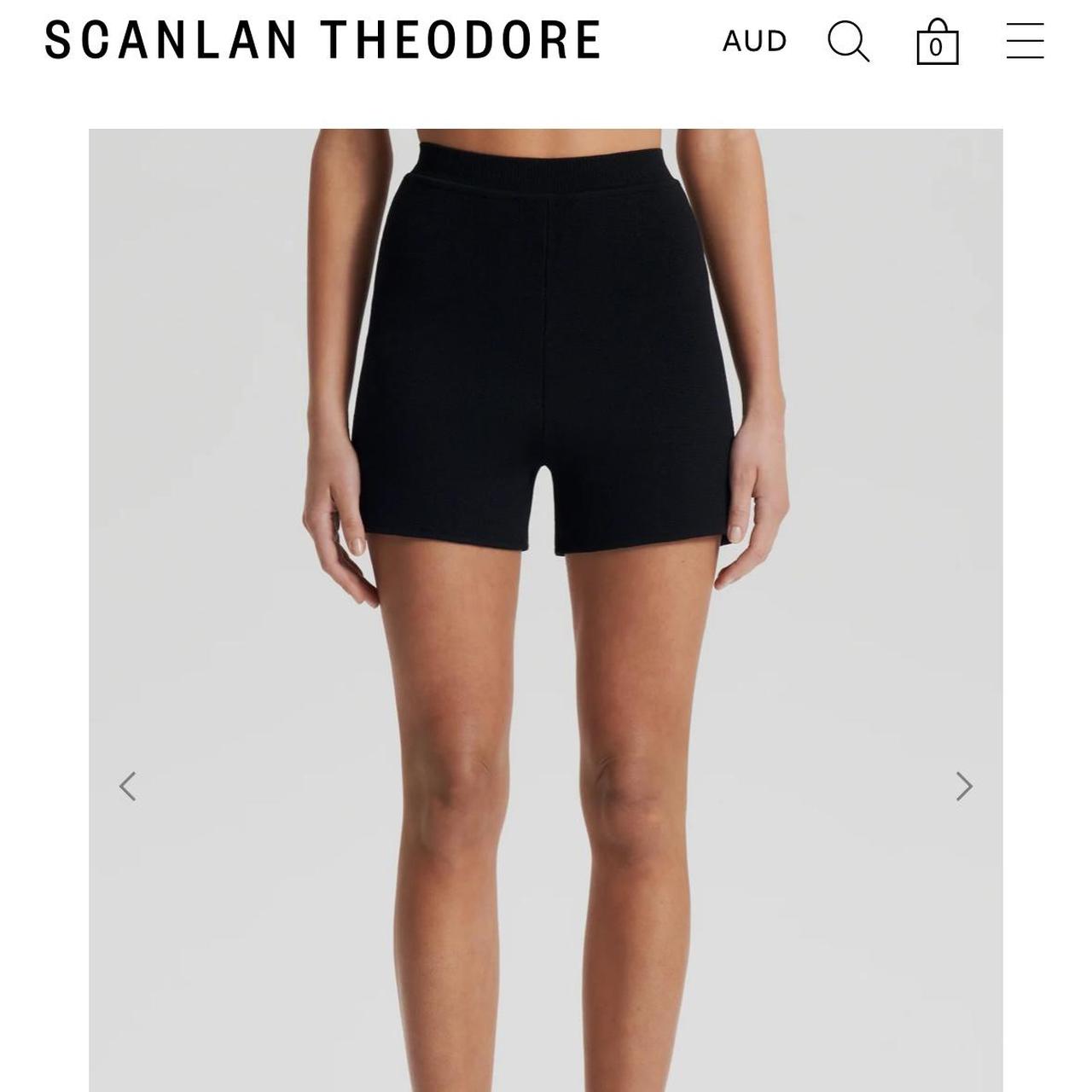 Scanlan and Theodore Black Crepe Shorts and Bustier... - Depop