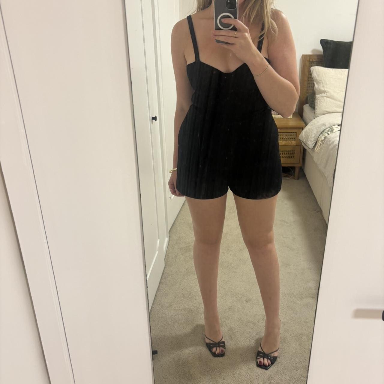 Scanlan and Theodore Black Crepe Shorts and Bustier... - Depop