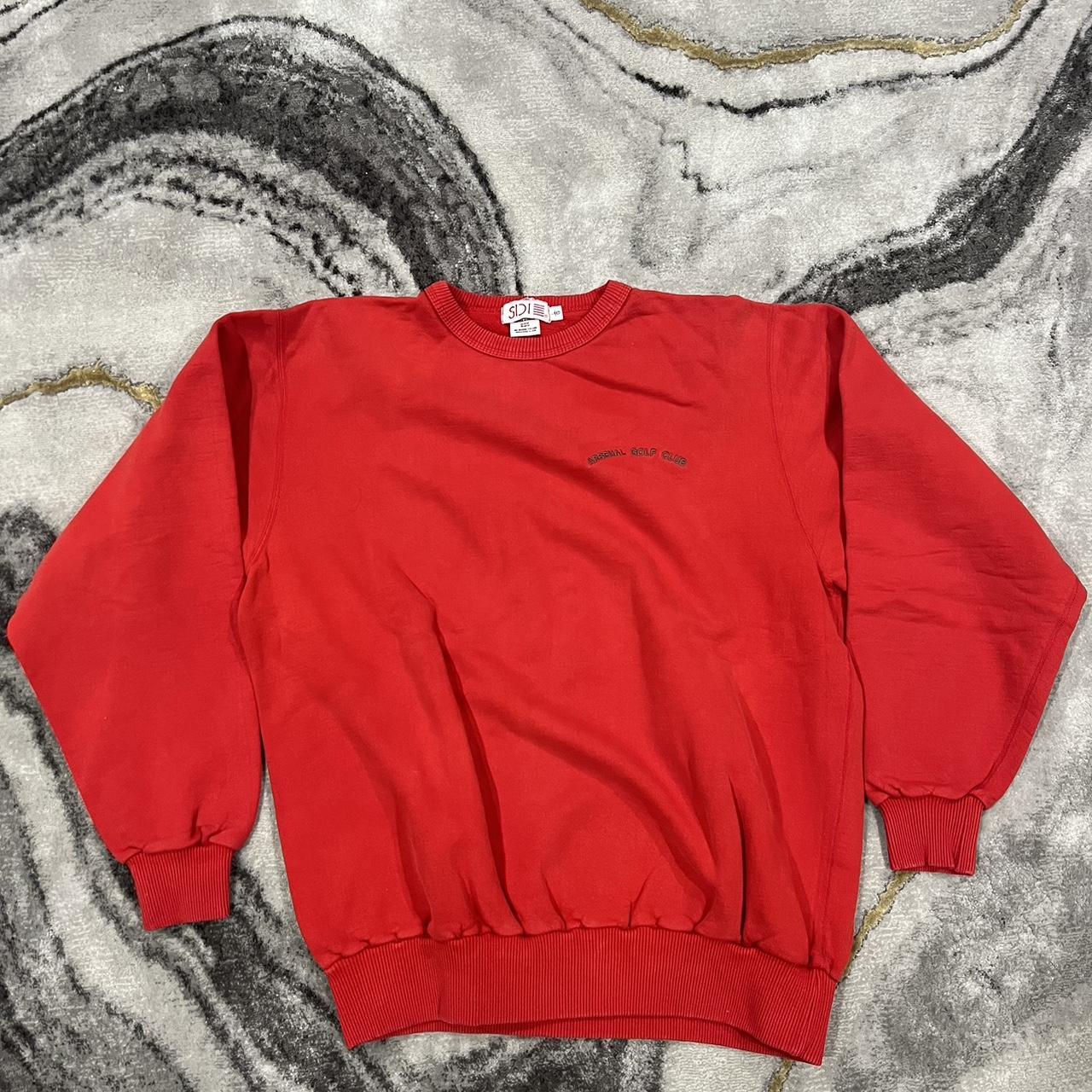 Vintage Red Arsenal Golf Club Crewneck Size L - Depop