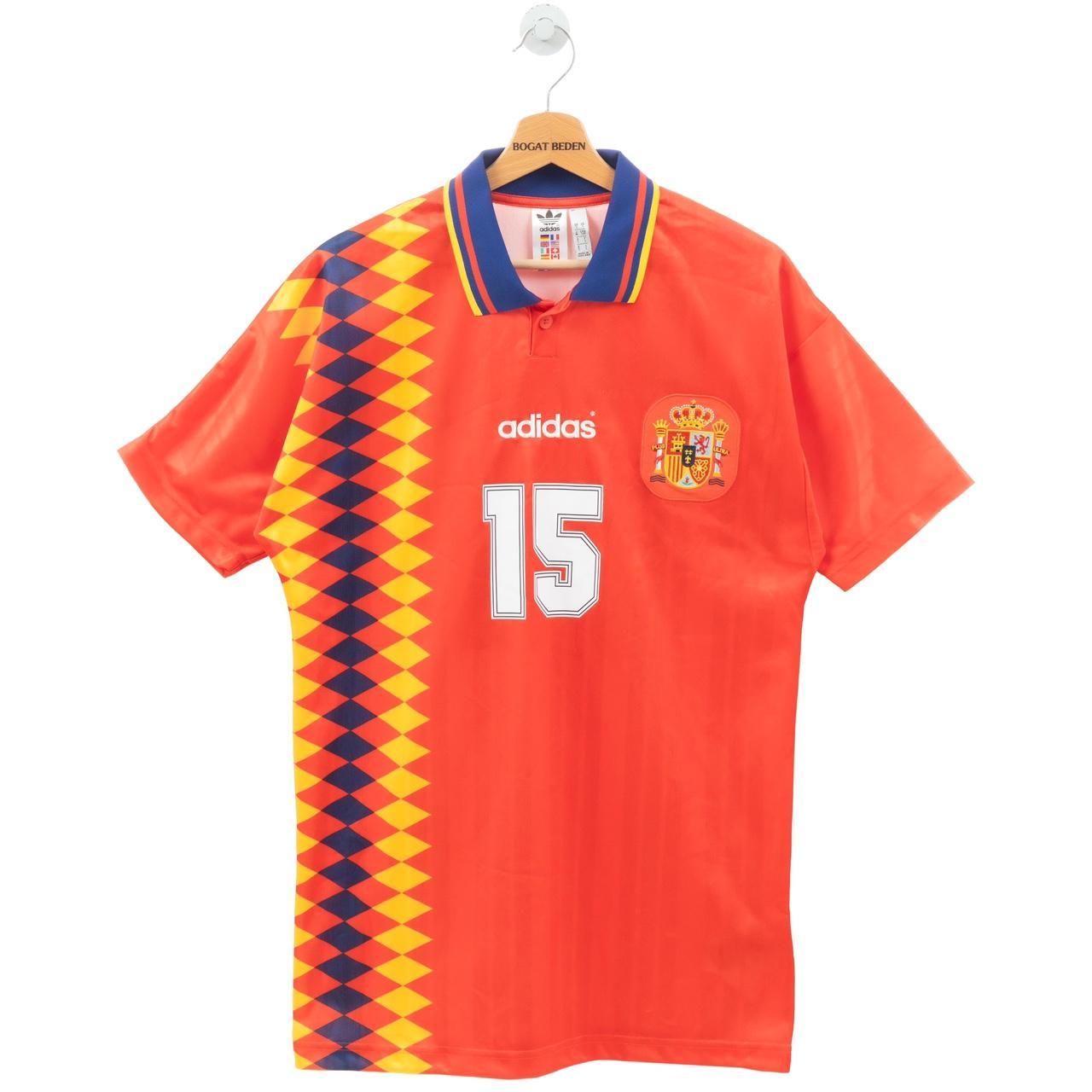 Adidas Originals Spain World Cup 1994/96 Home Kit... - Depop