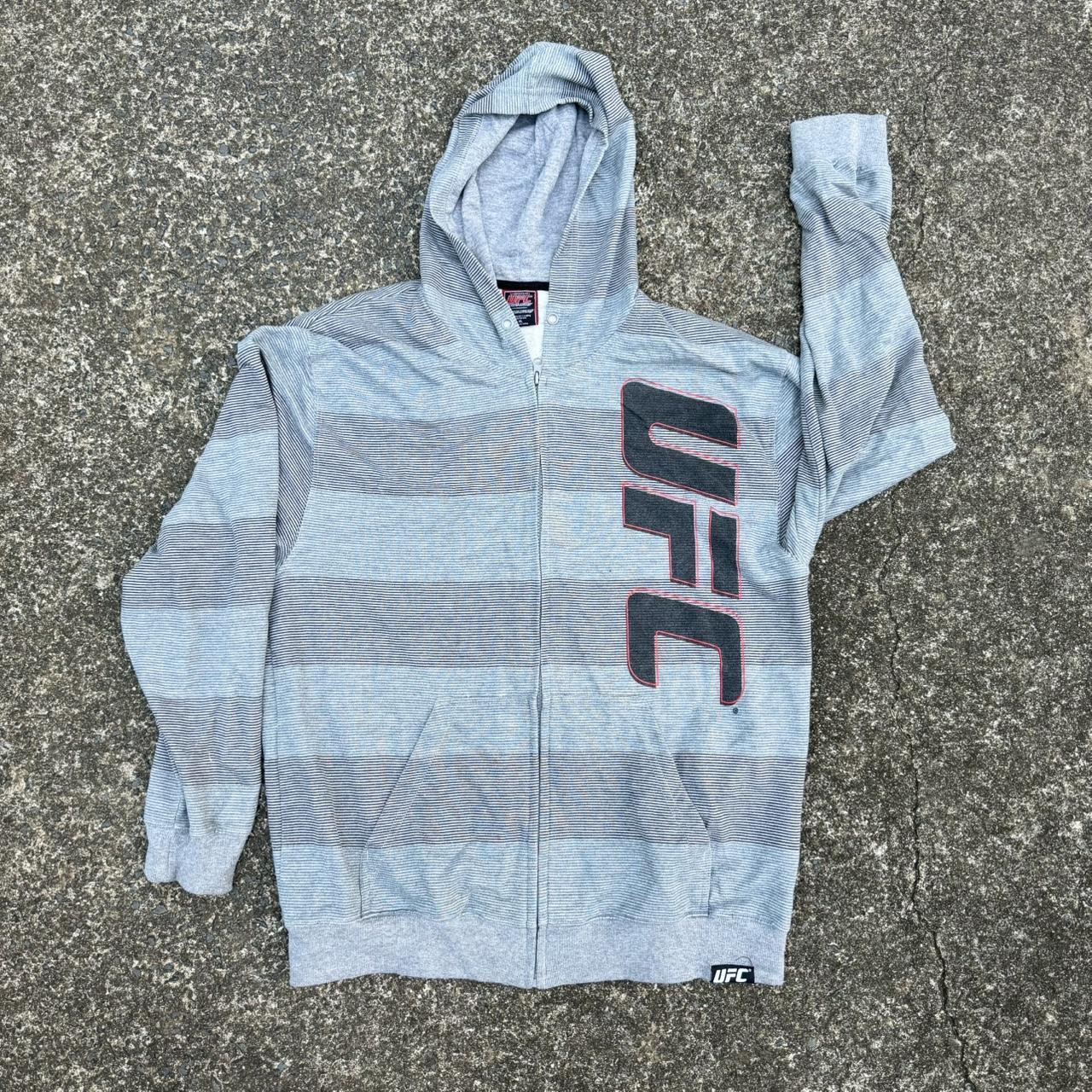 🤼🥊 UFC striped hoodie sweatshirt 🌊 PayPal... | Depop