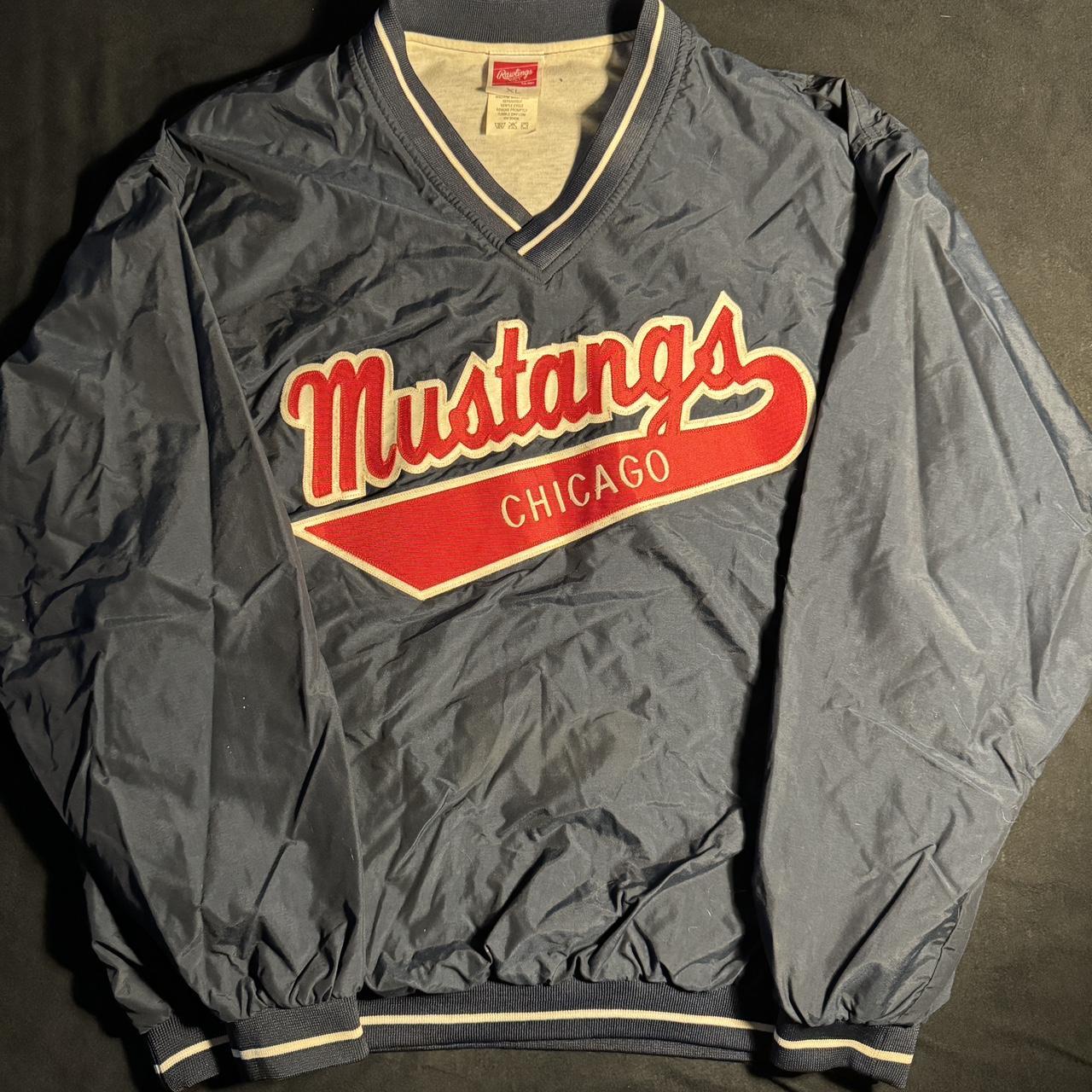Vintage “Chicago Mustangs” Rawlings baseball jacket... - Depop