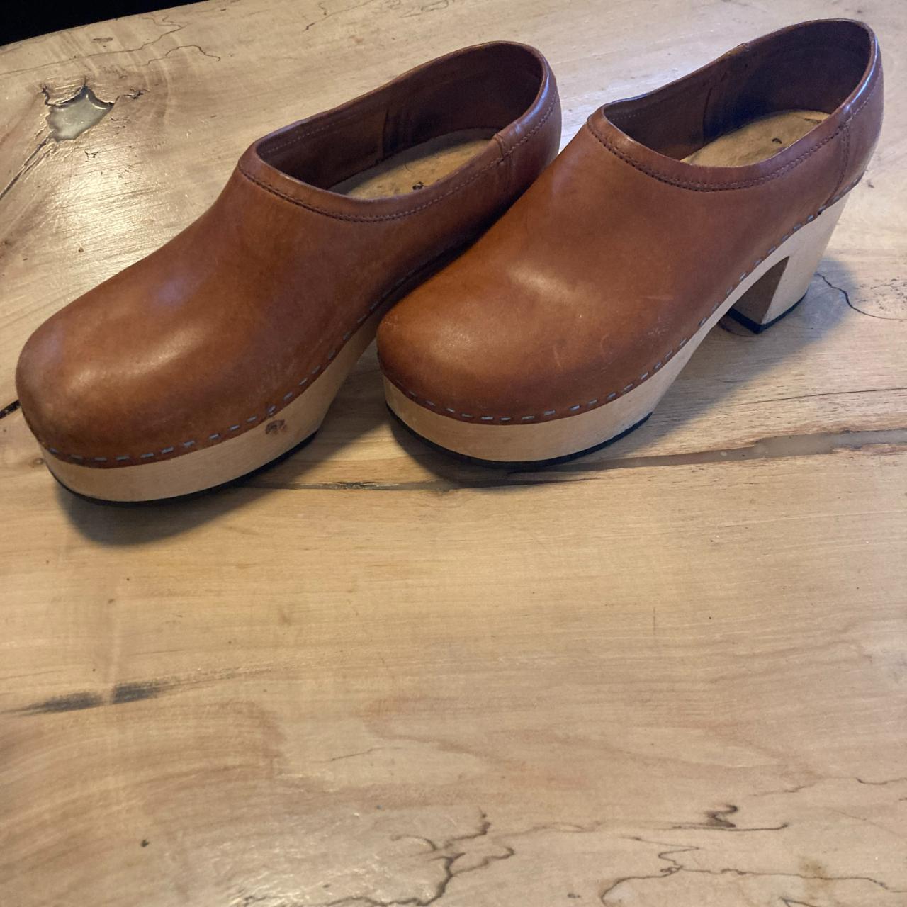 Authentic Wooden Vintage Clogs - Depop