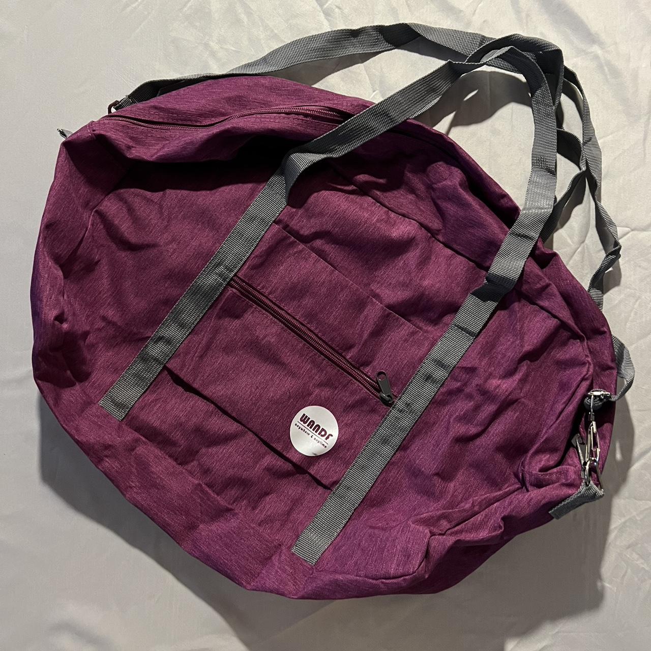 perfect condition purple duffel bag • never... - Depop