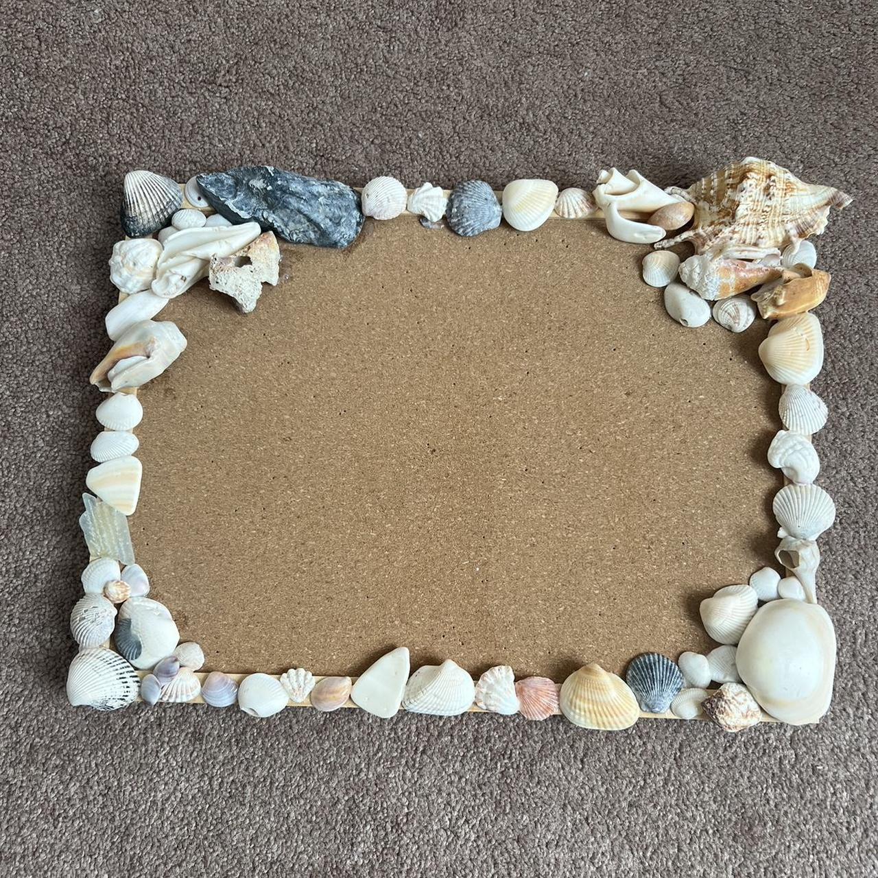 handmade seashell bulletin board • message me for... - Depop