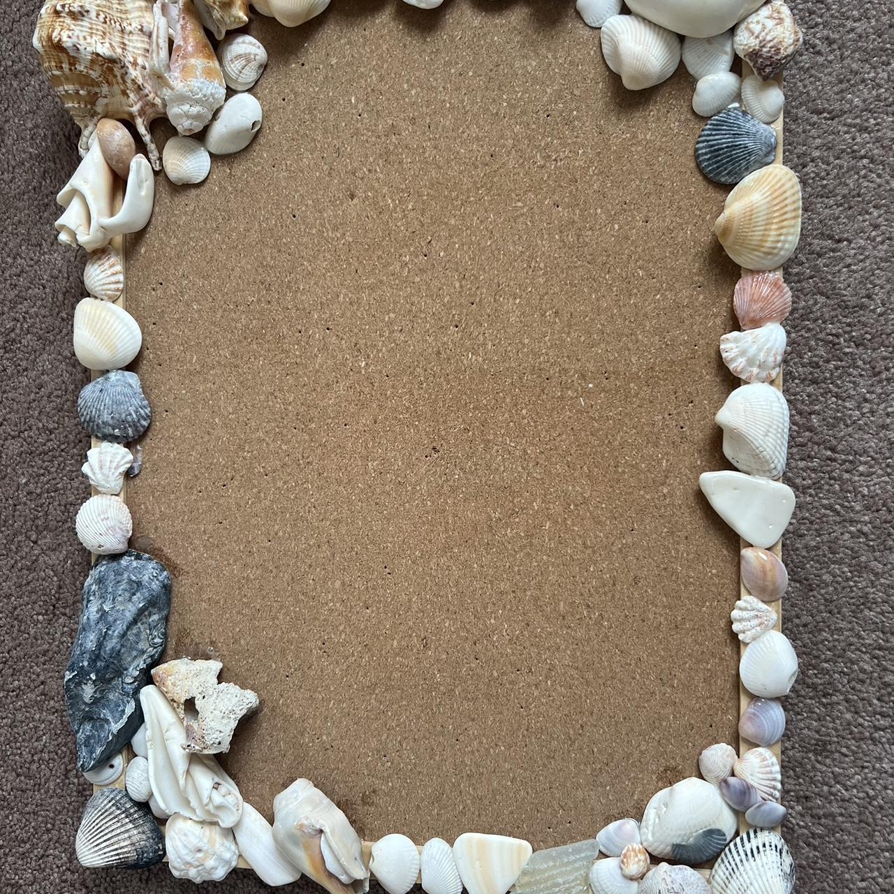 handmade seashell bulletin board • message me for... - Depop