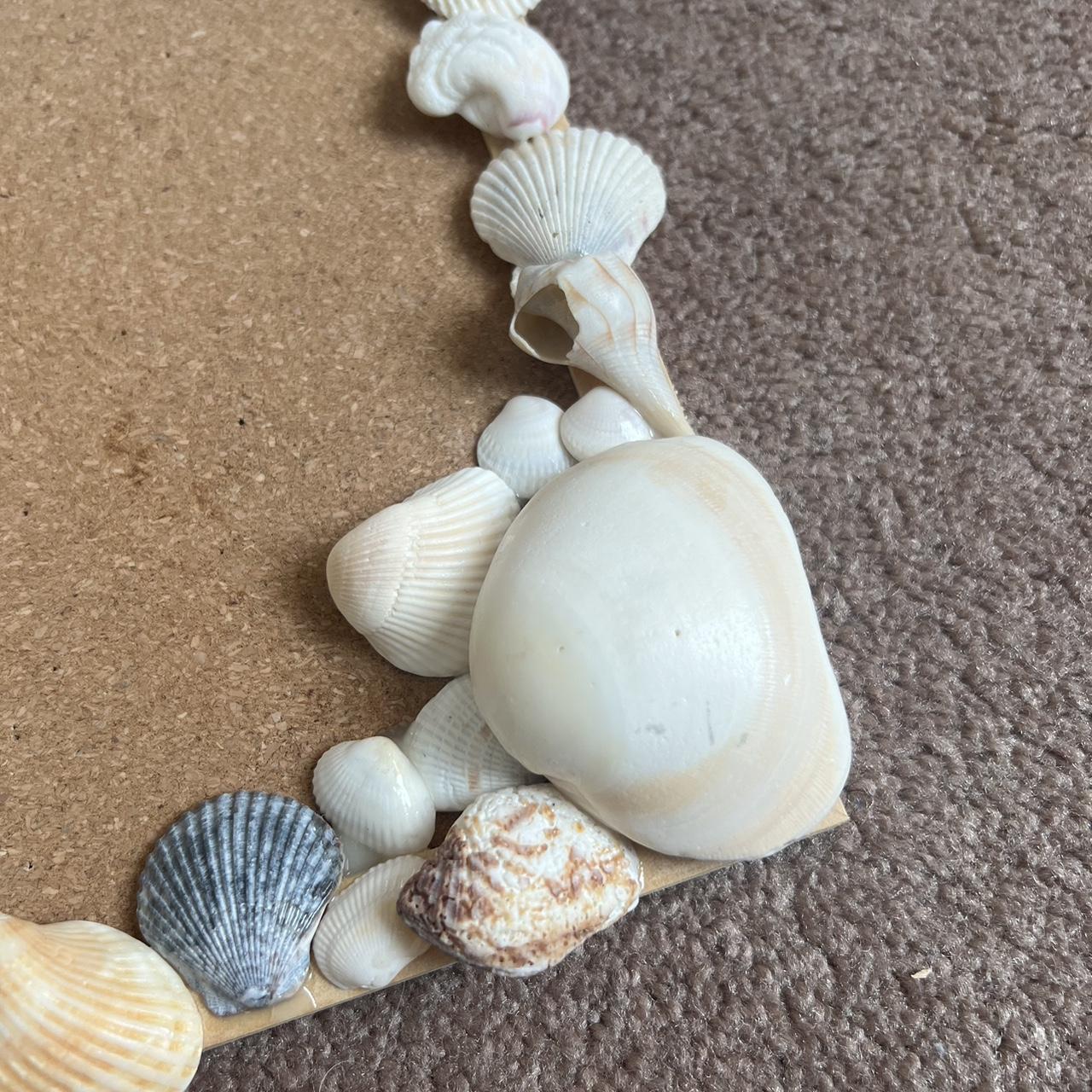 handmade seashell bulletin board • message me for... - Depop