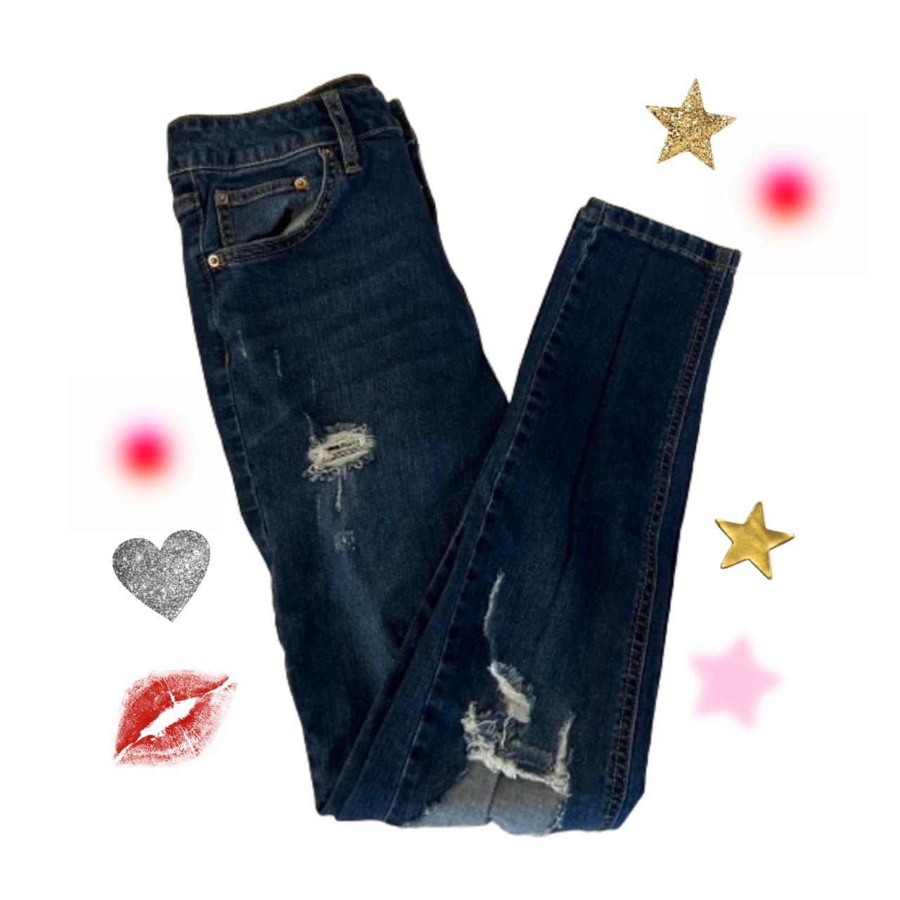 Dark Wash Skinny Jeans • Good Condition Denim Depop