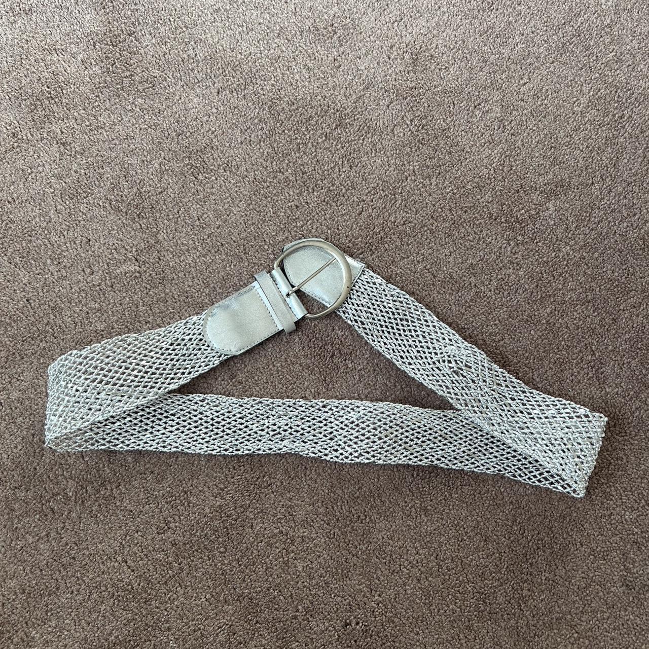 Silver mesh belt with silver buckle #accessorize... - Depop