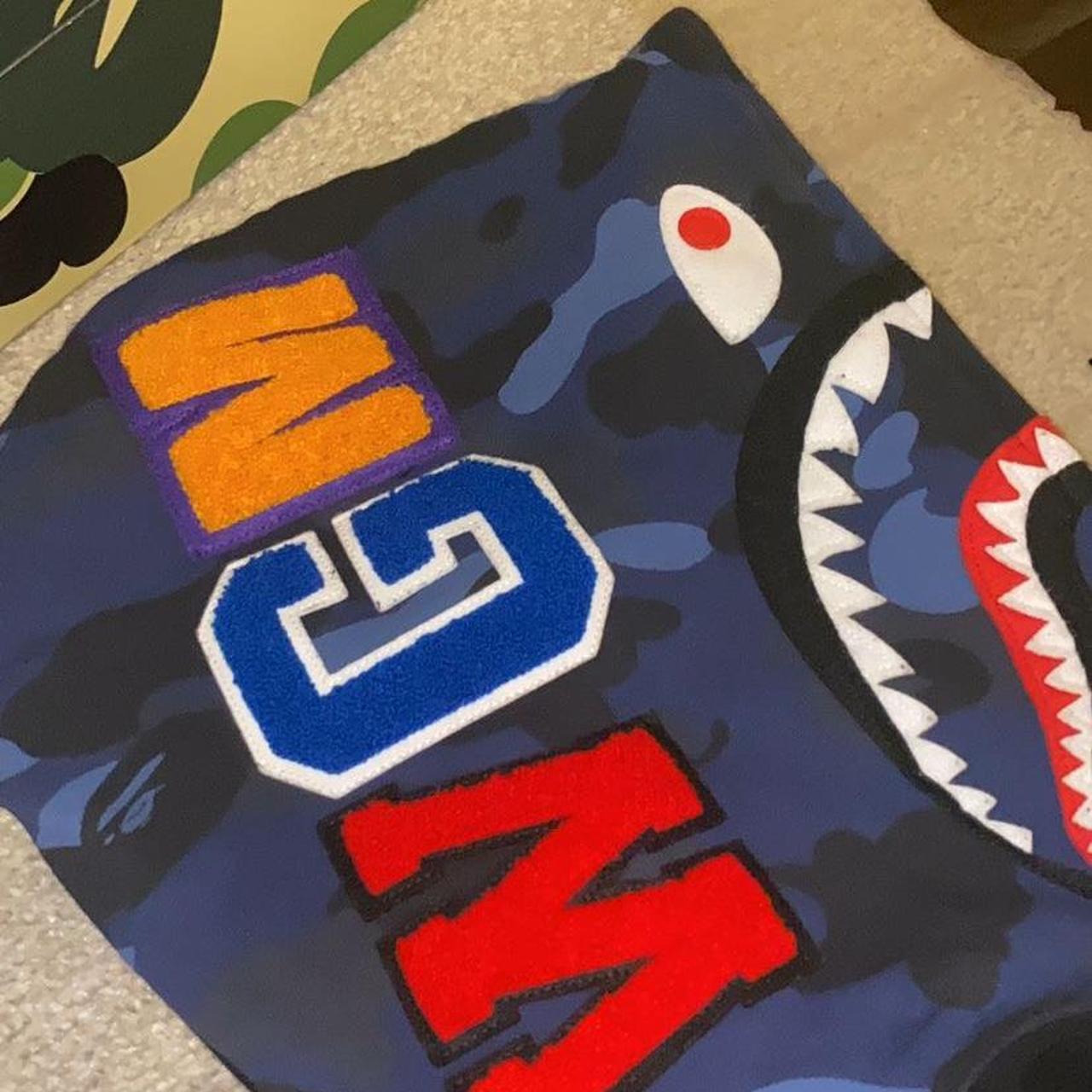 Bape camo shark full zip hoodie quick payment needed - Depop