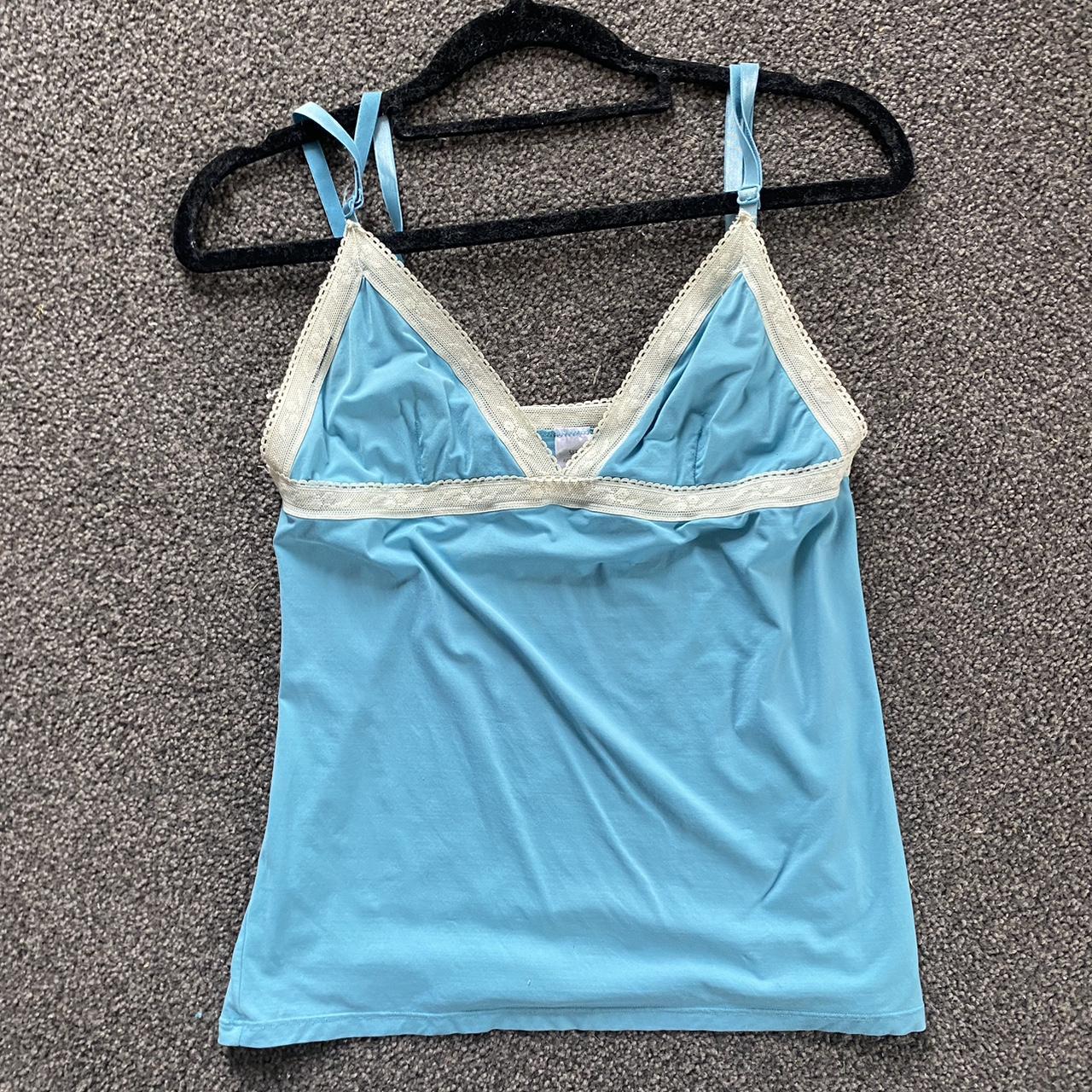 Cute blue Bonds singlet Stretchy material, fits... - Depop