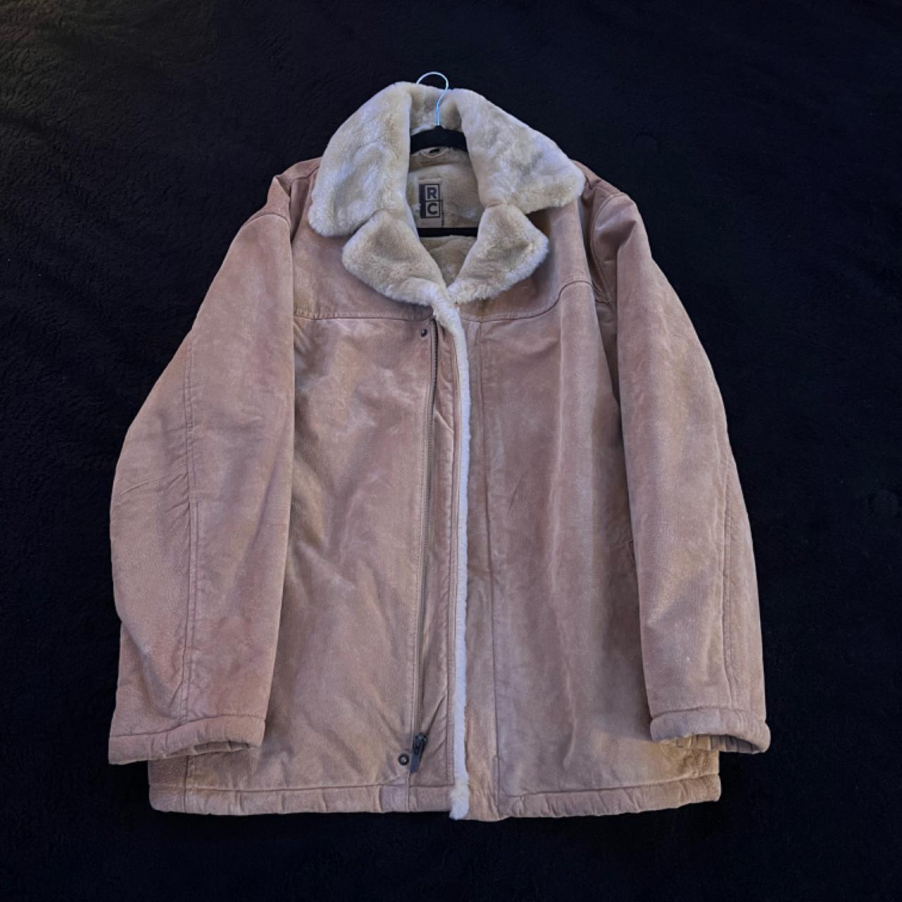 RC Robert Comstock Expedition Leather Fur Lined Jacket - Depop