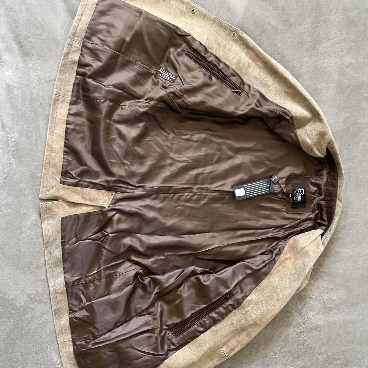 Remy Leather Blazer, Men's 40R, Suede, Brown, $1495... - Depop