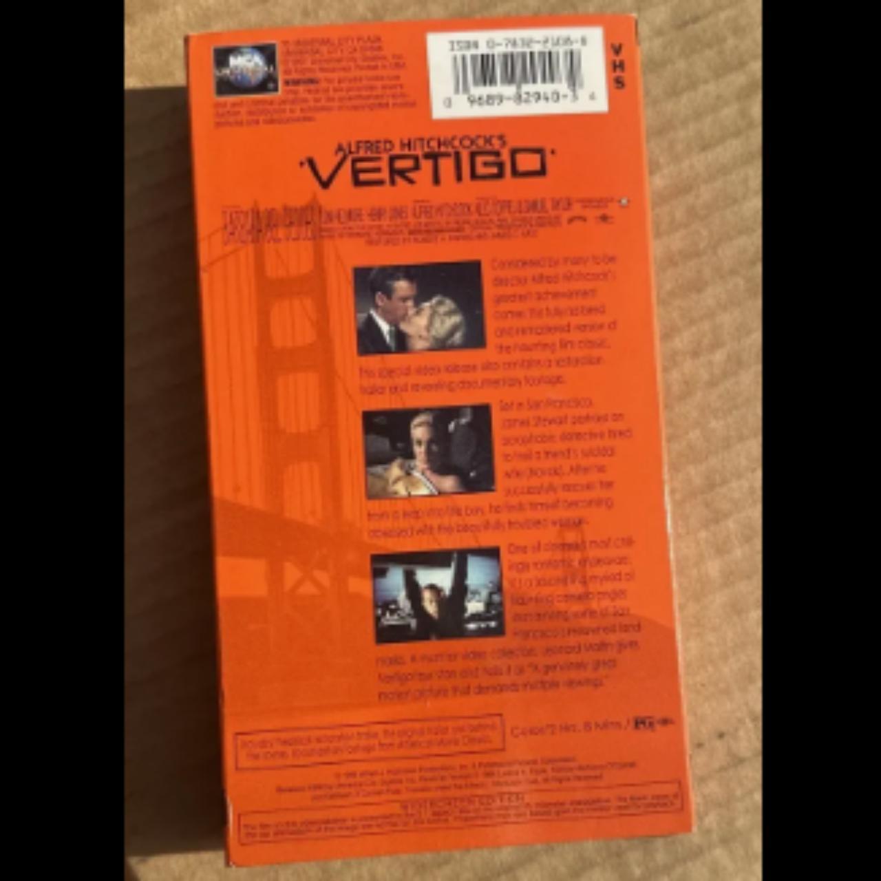 Vertigo (VHS, 1997, Restored, remastered, widescreen... - Depop