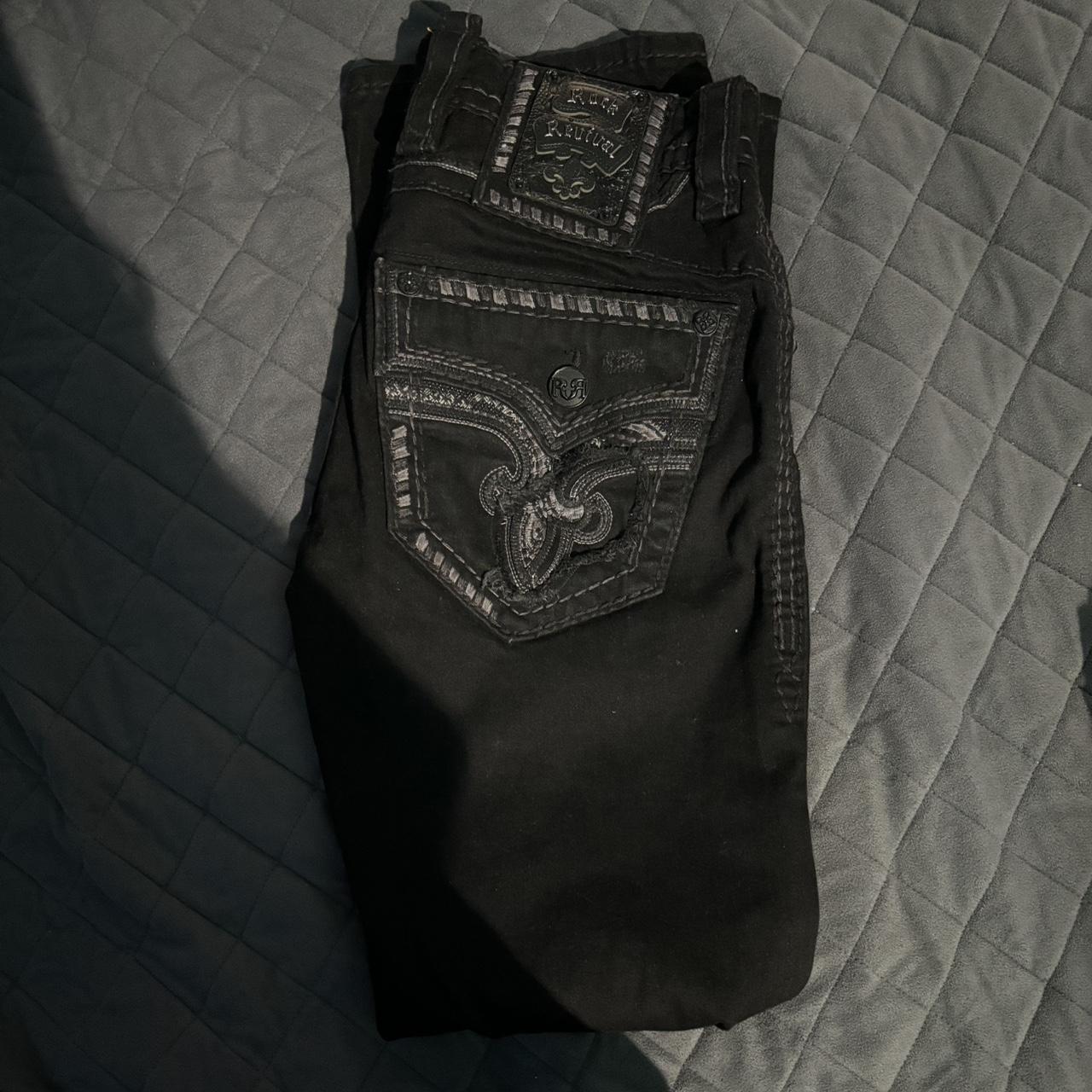 Black rock revival Jean - Depop