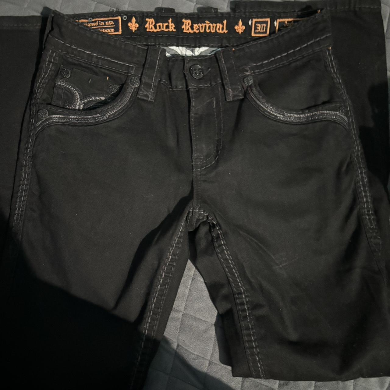 Black rock revival Jean - Depop