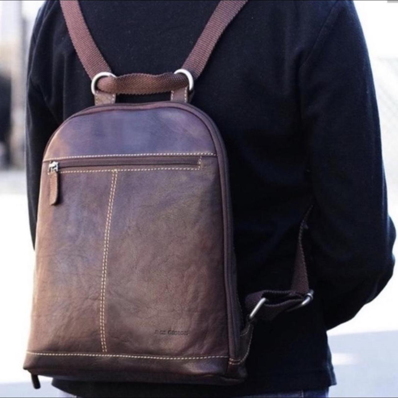 Jack Georges Voyager Leather Backpack. Can be worn... - Depop