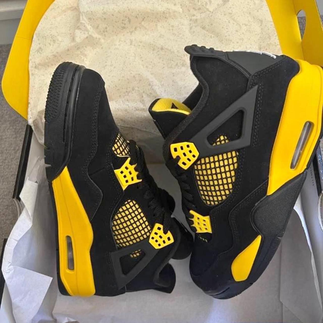 Jordan 4 yellow thunders - Depop