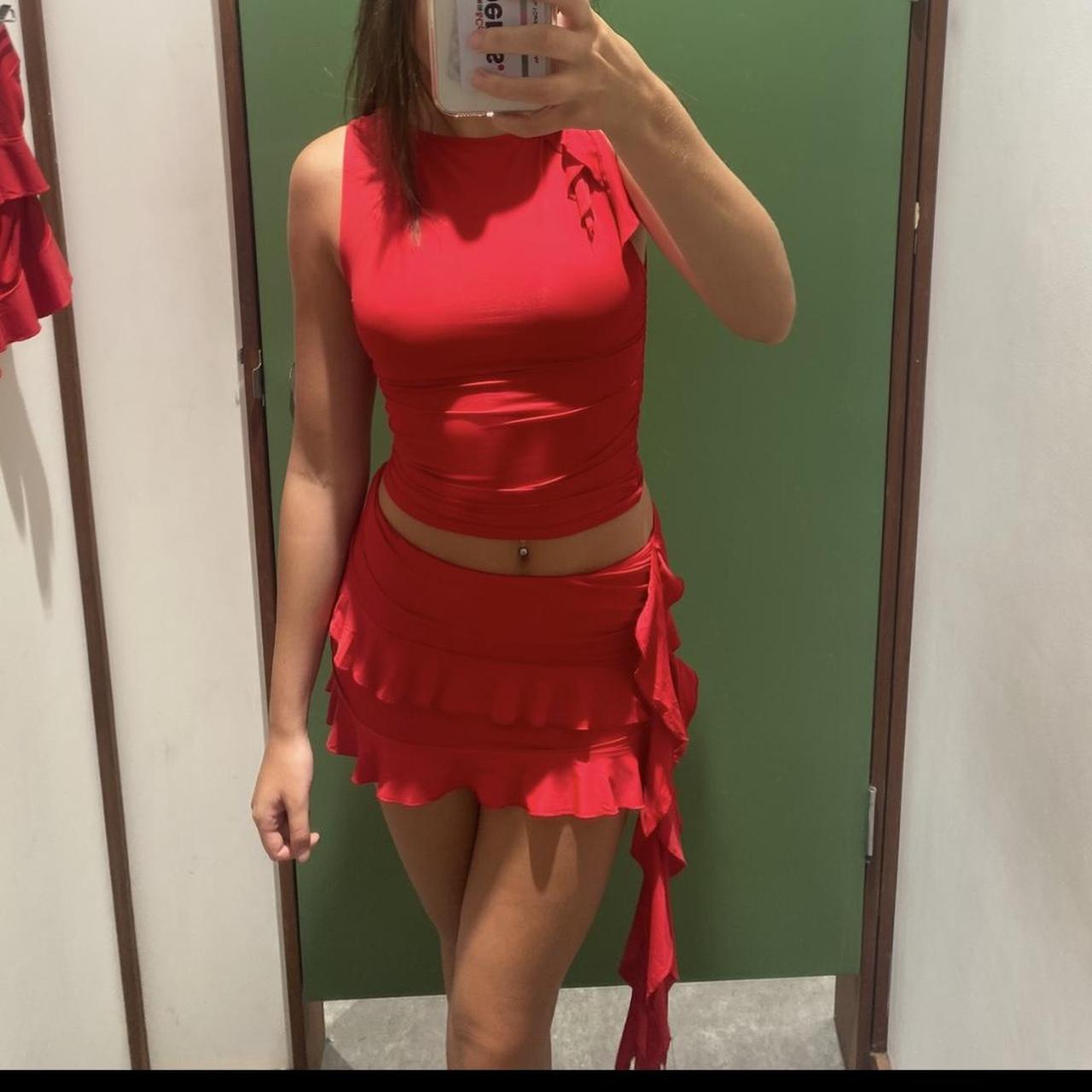 - Lioness red set - Only worn once - Top is extra... | Depop