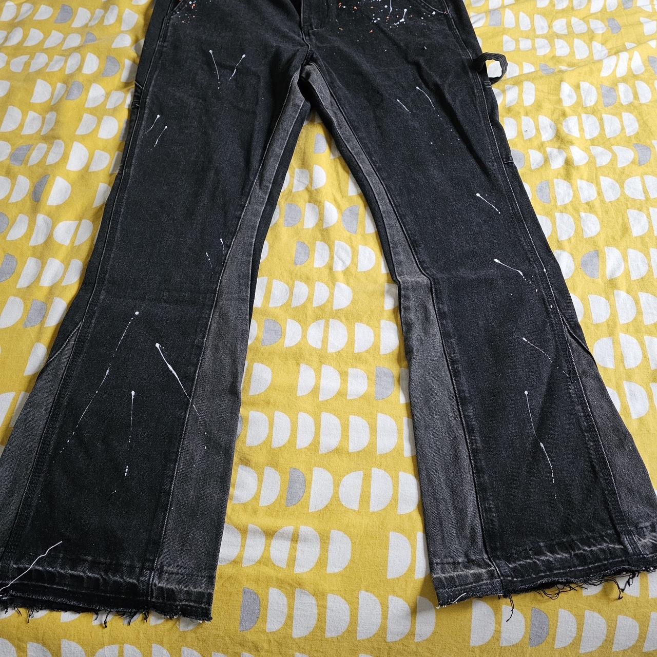 Mens Black Icon flared jeans Never worn - Depop