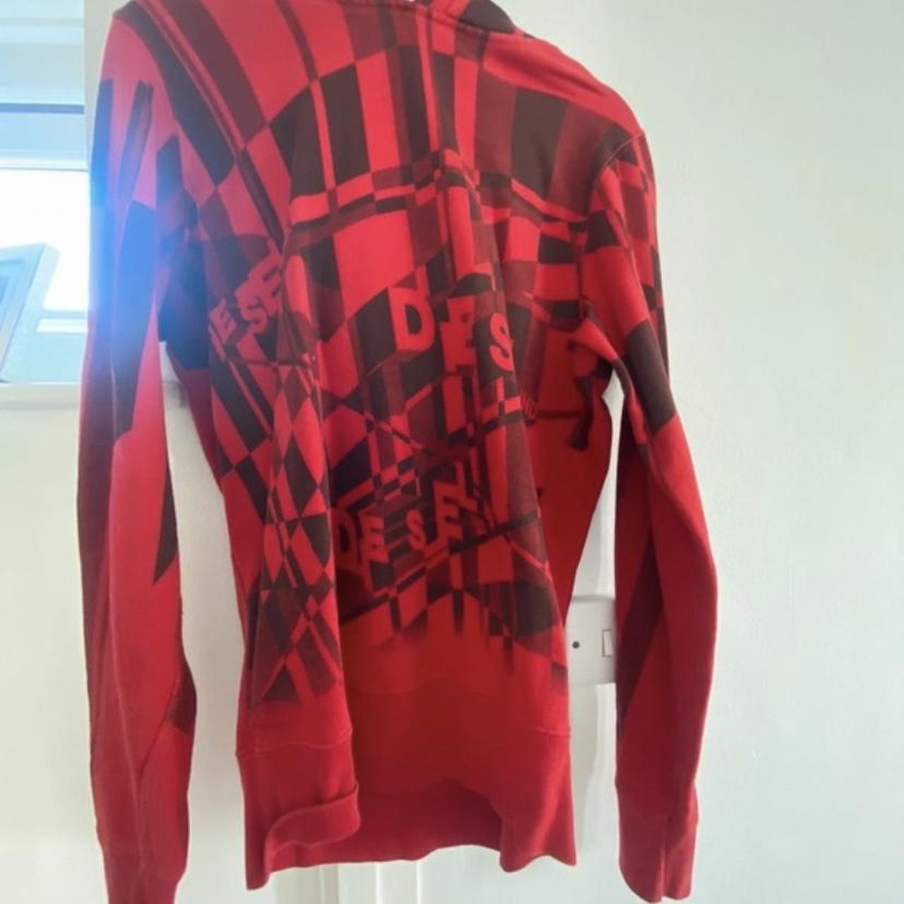 red diesel hoodie womens - Depop