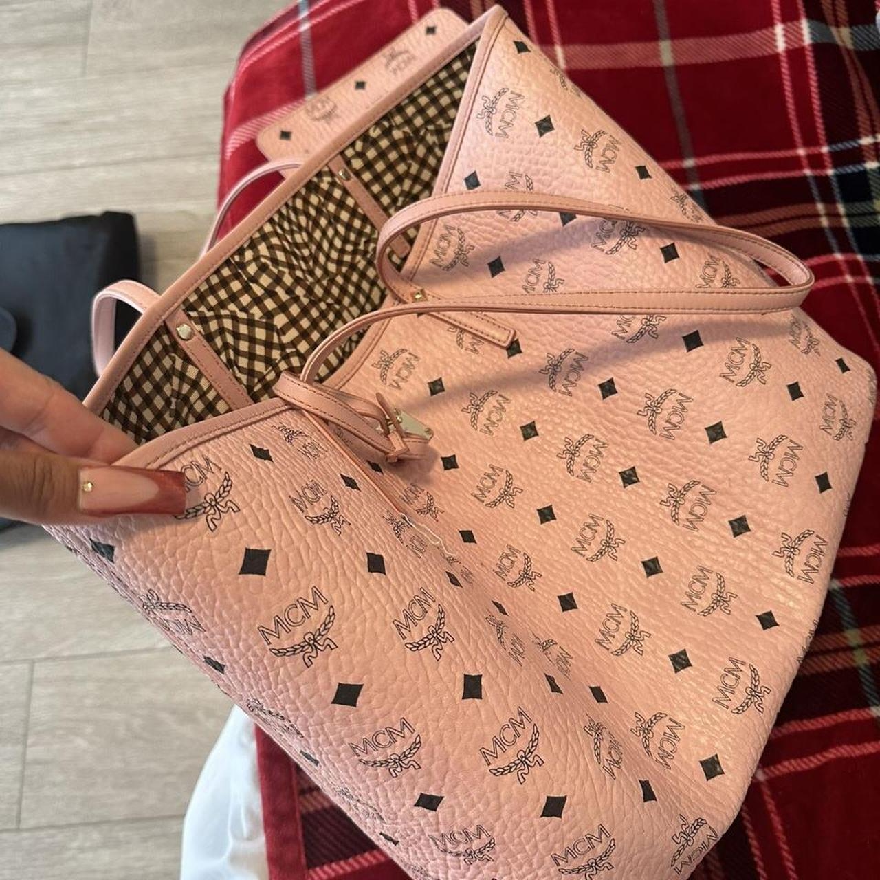 Pink MCM Purse + MCM Wallet #MCM #PURSE #DESIGNER... - Depop