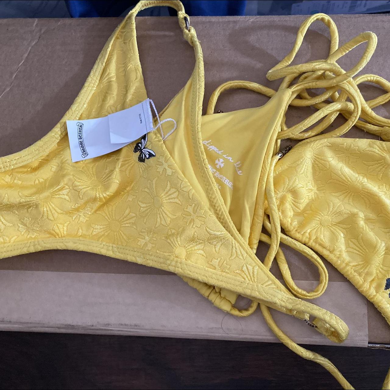 Chrome heart swim suit purchased from Las Vegas... - Depop