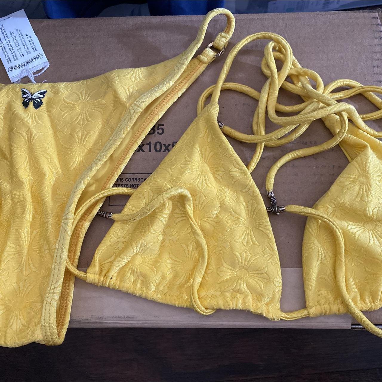 Chrome heart swim suit purchased from Las Vegas... - Depop