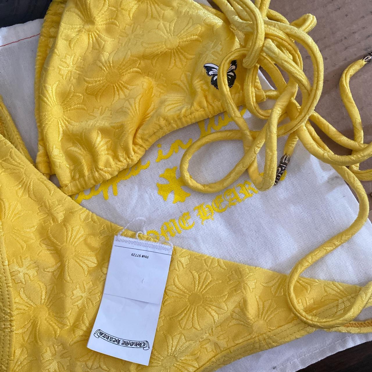 Chrome heart swim suit purchased from Las Vegas... - Depop