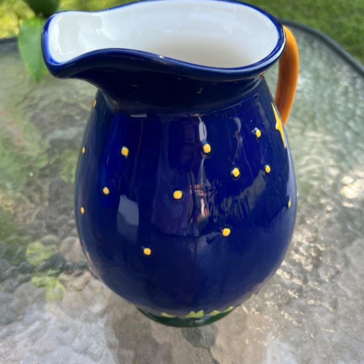 #ChristopherRadko #Handpainted Lion & Lamb Pitcher - Depop