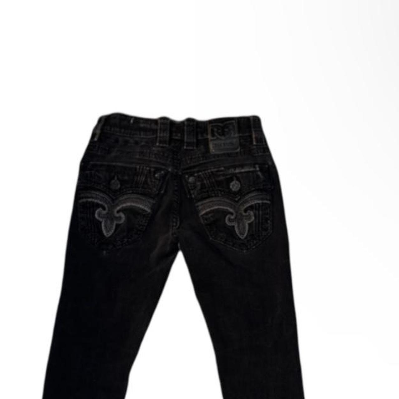 Black/Black Rock revival jeans. Worn 3 times. Dm me... | Depop