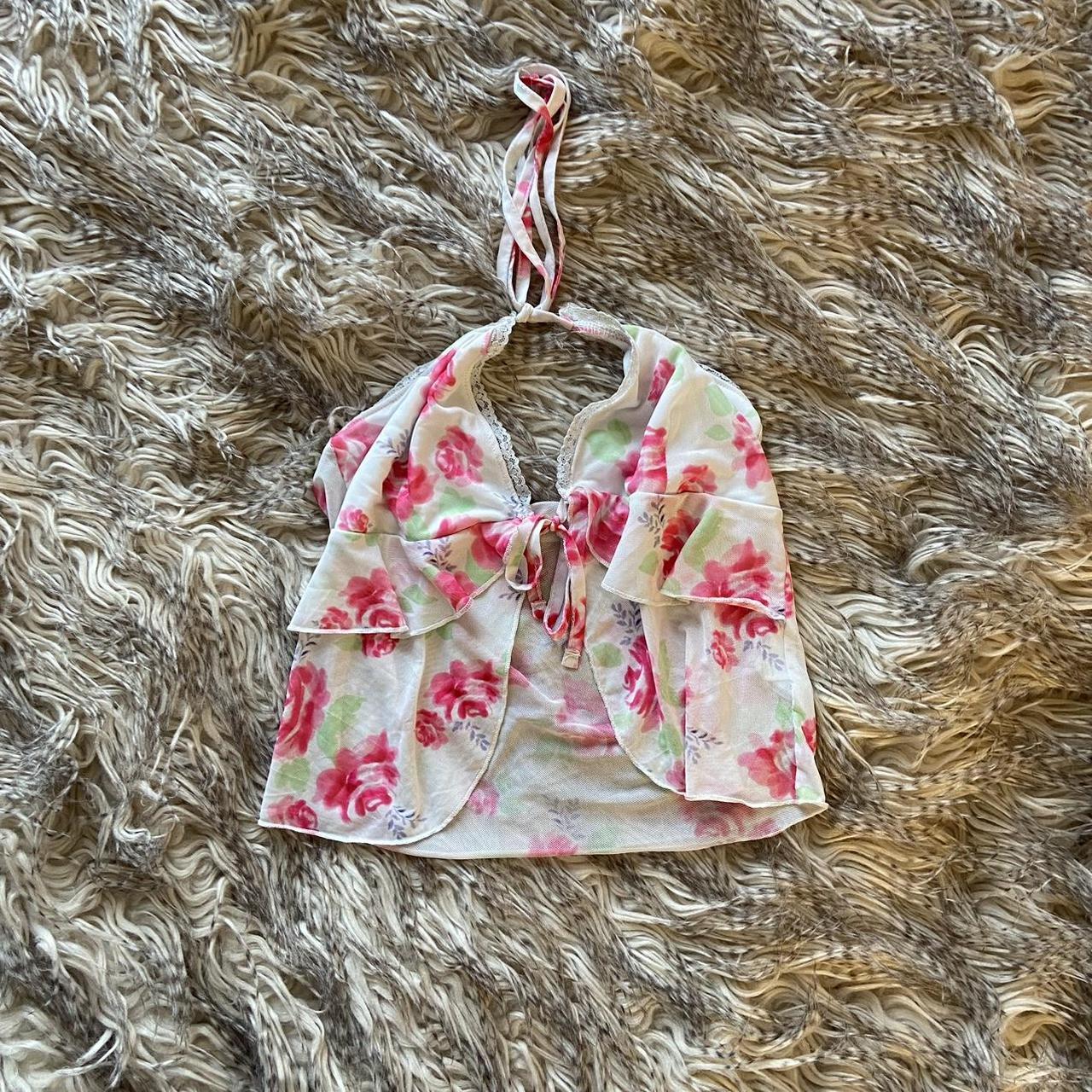 glassons floral halter top! stunning on just not my... - Depop