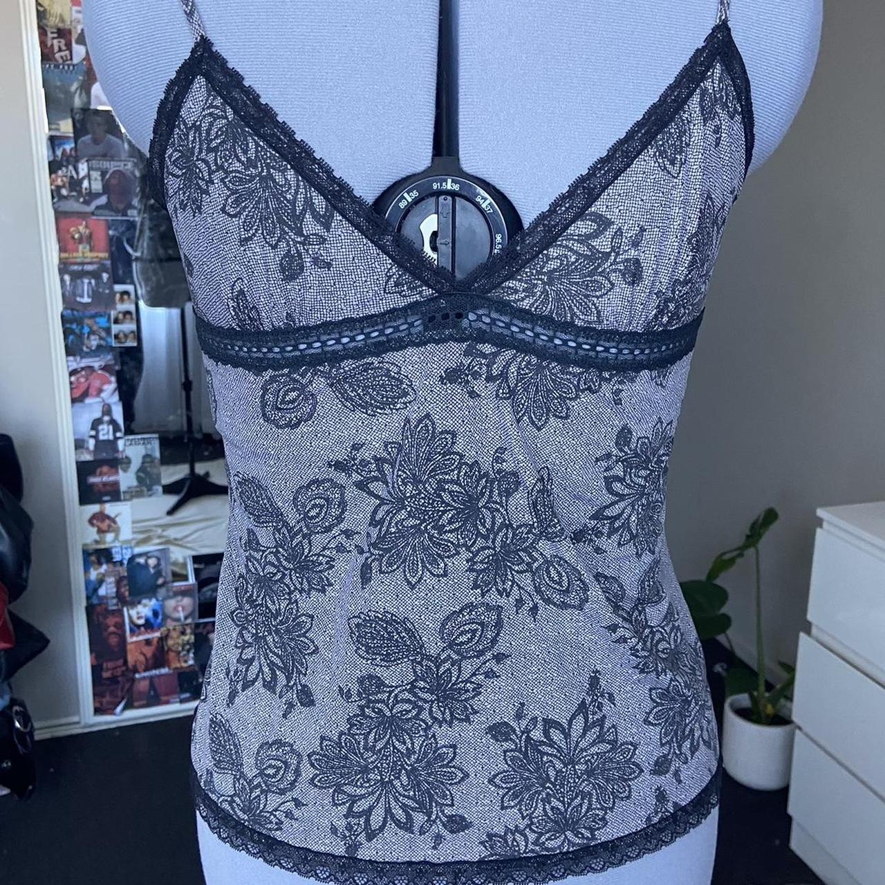 adorable v cut tank adjustable straps could fit a... - Depop