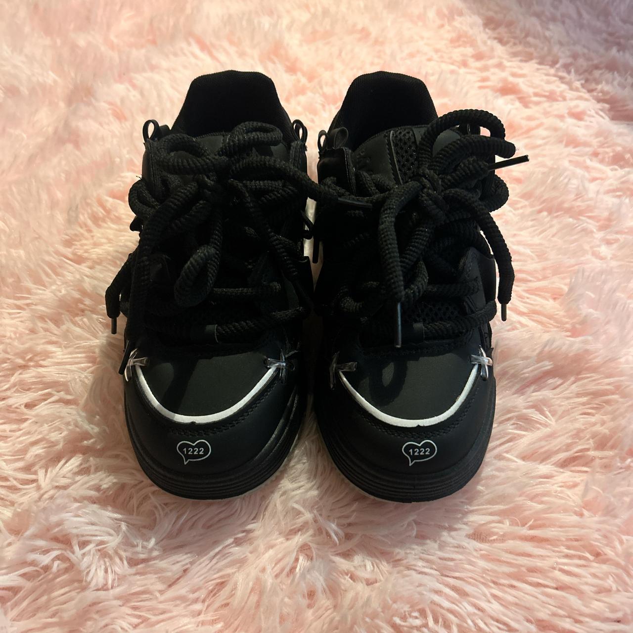 Brand: Safiya. Cute black and white chunky shoes!!... | Depop