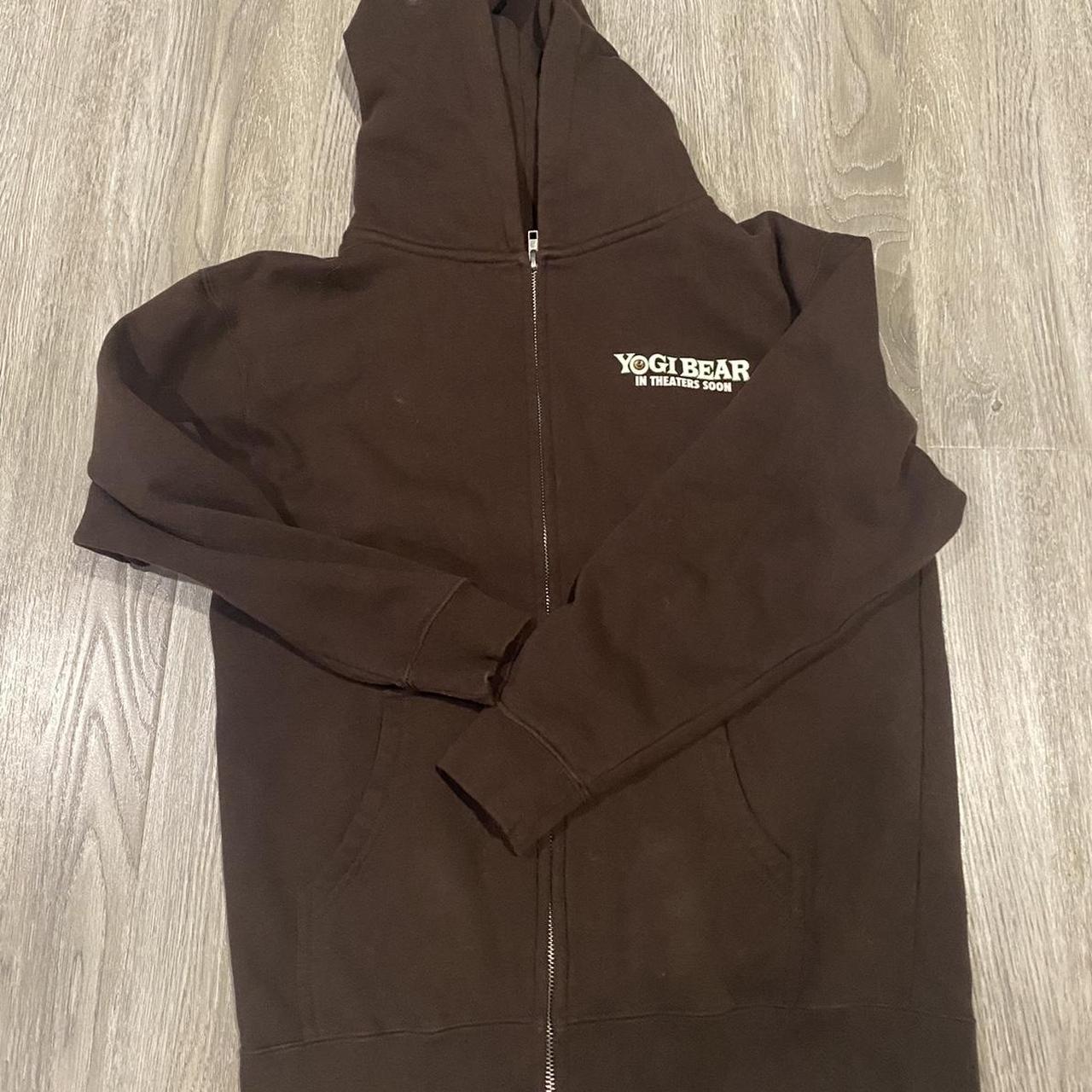 Vintage yogi bear zip up -kids large -perfect... | Depop