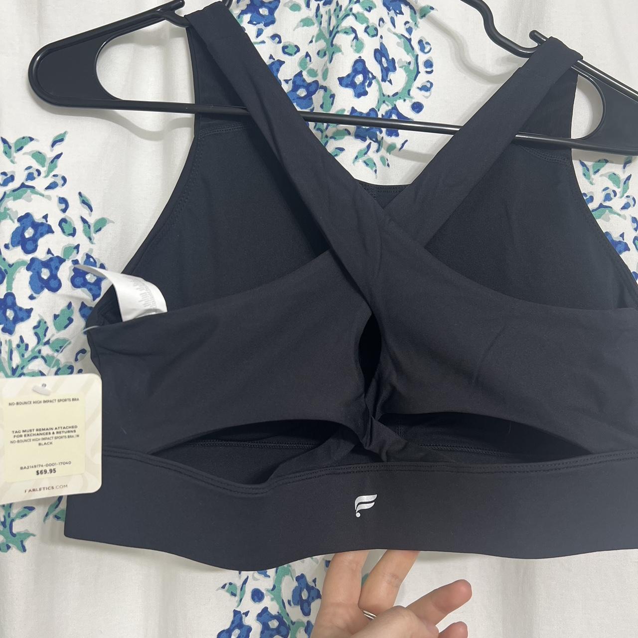 Fabletics Brand New Sports Bra in Black, size... - Depop