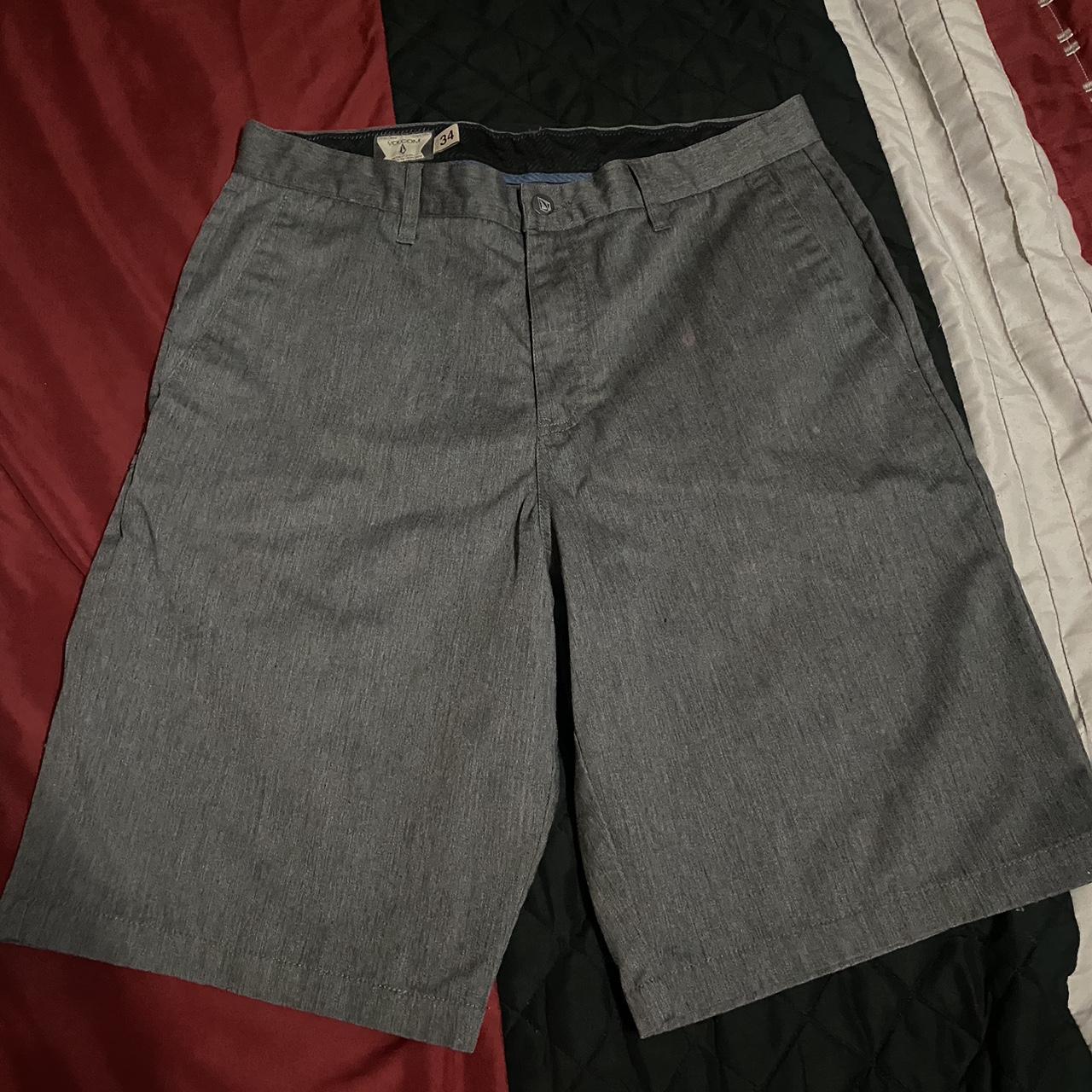 Volcom Gray Jorts -Good condition -Baggy fit - Depop