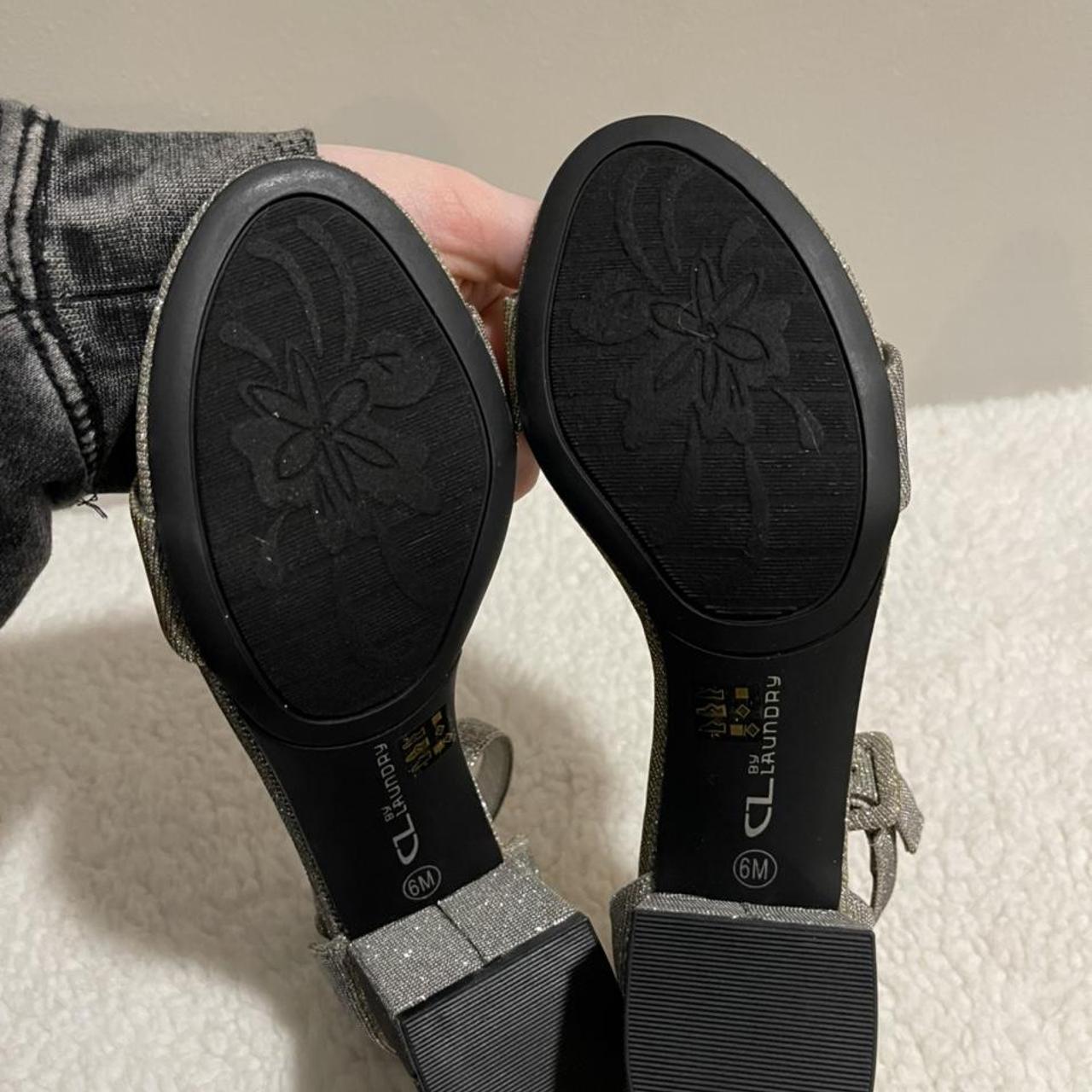 CL by Chinese Laundry Women's Silver Sandals | Depop