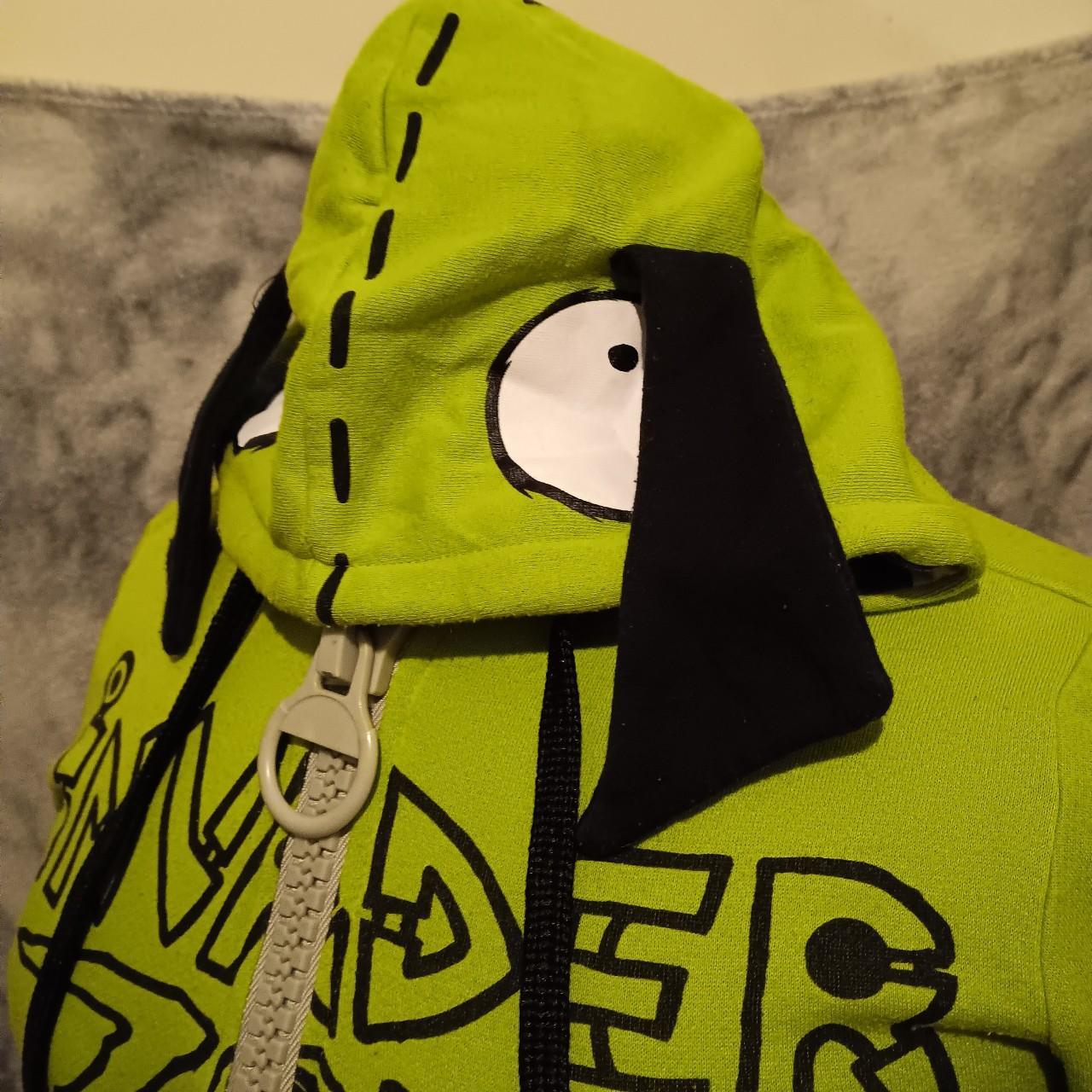 Invader Zim Gir Hoodie with Big Zip Open to... - Depop