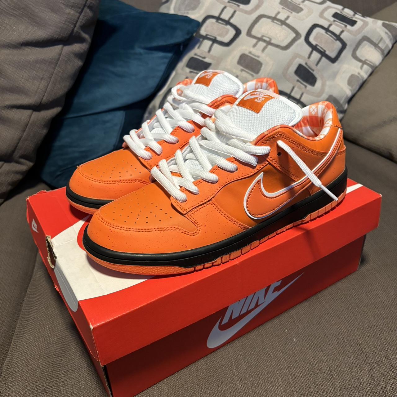 Custom orange lobster dunks #custom #lobster #nike - Depop